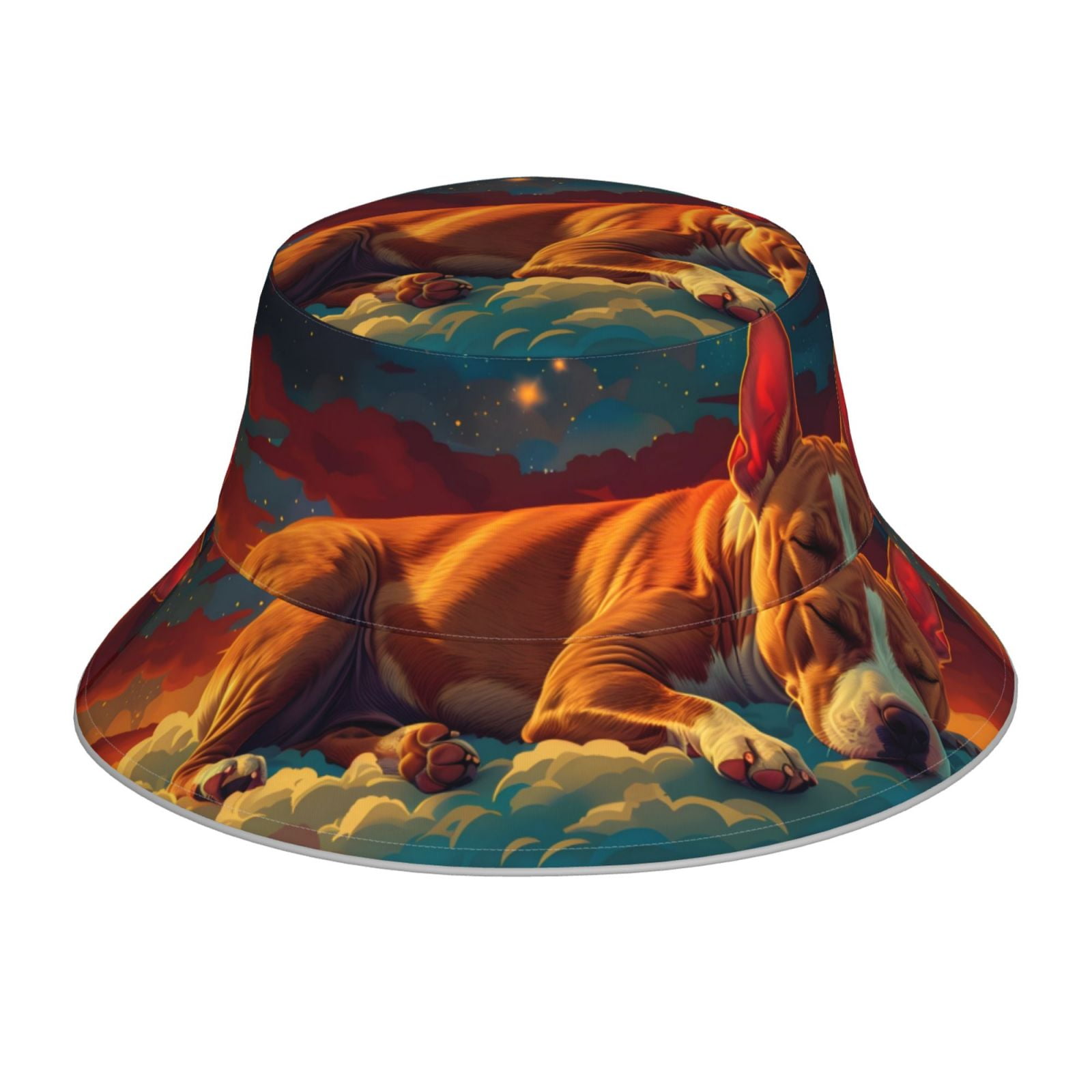 Xecao Colorful Starry Sky Sleep Dog Print Men and Women Night ...