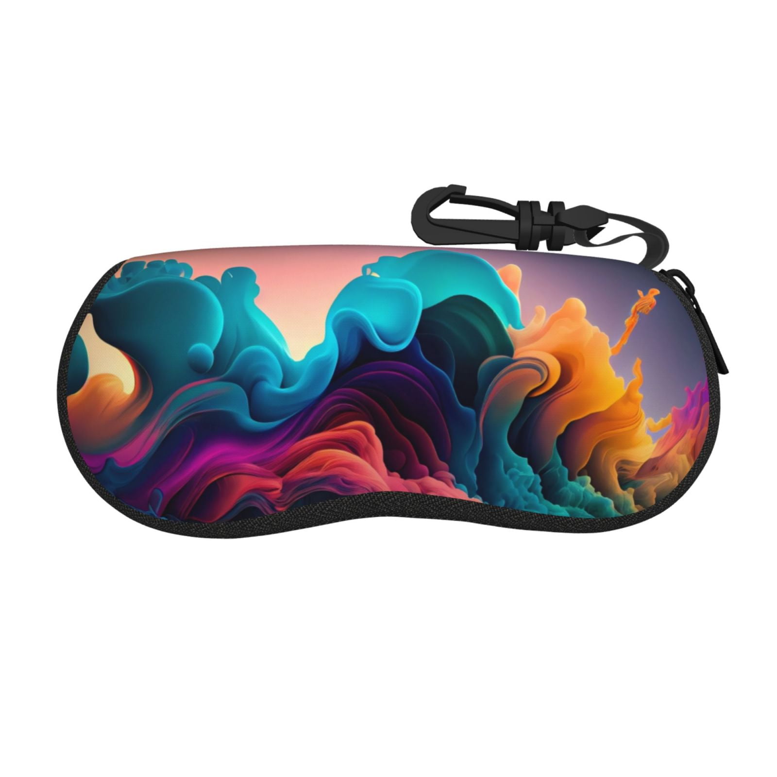 Xecao Colorful Surreal Landscape for Eyeglass Case Soft Shell, Portable ...