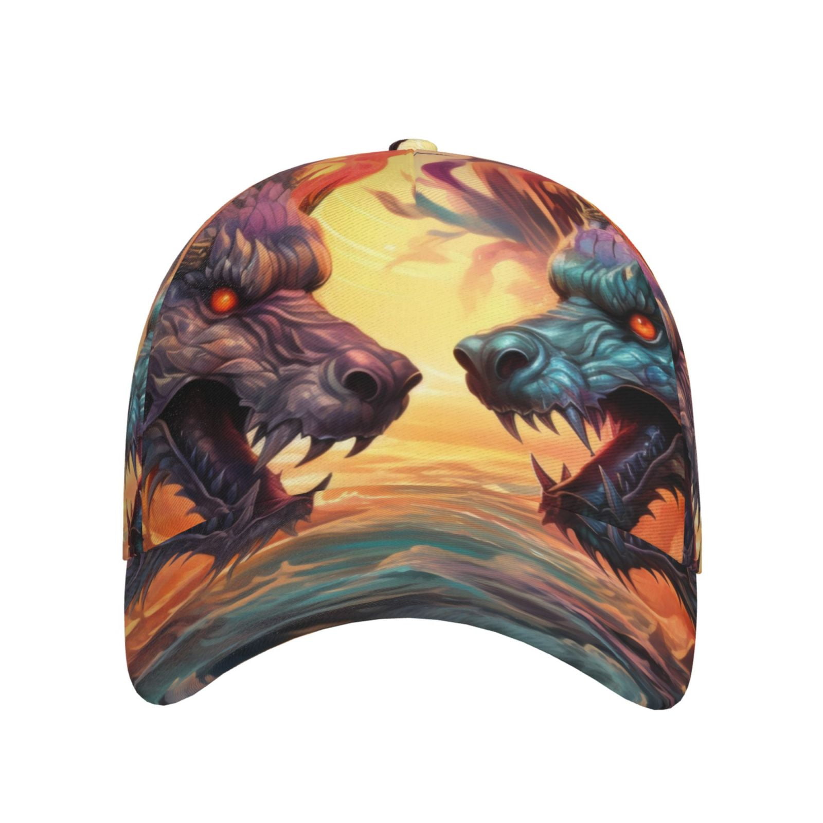 Xecao Colorful Wave Dragon Head for Baseball Cap: Unisex, crafted from ...