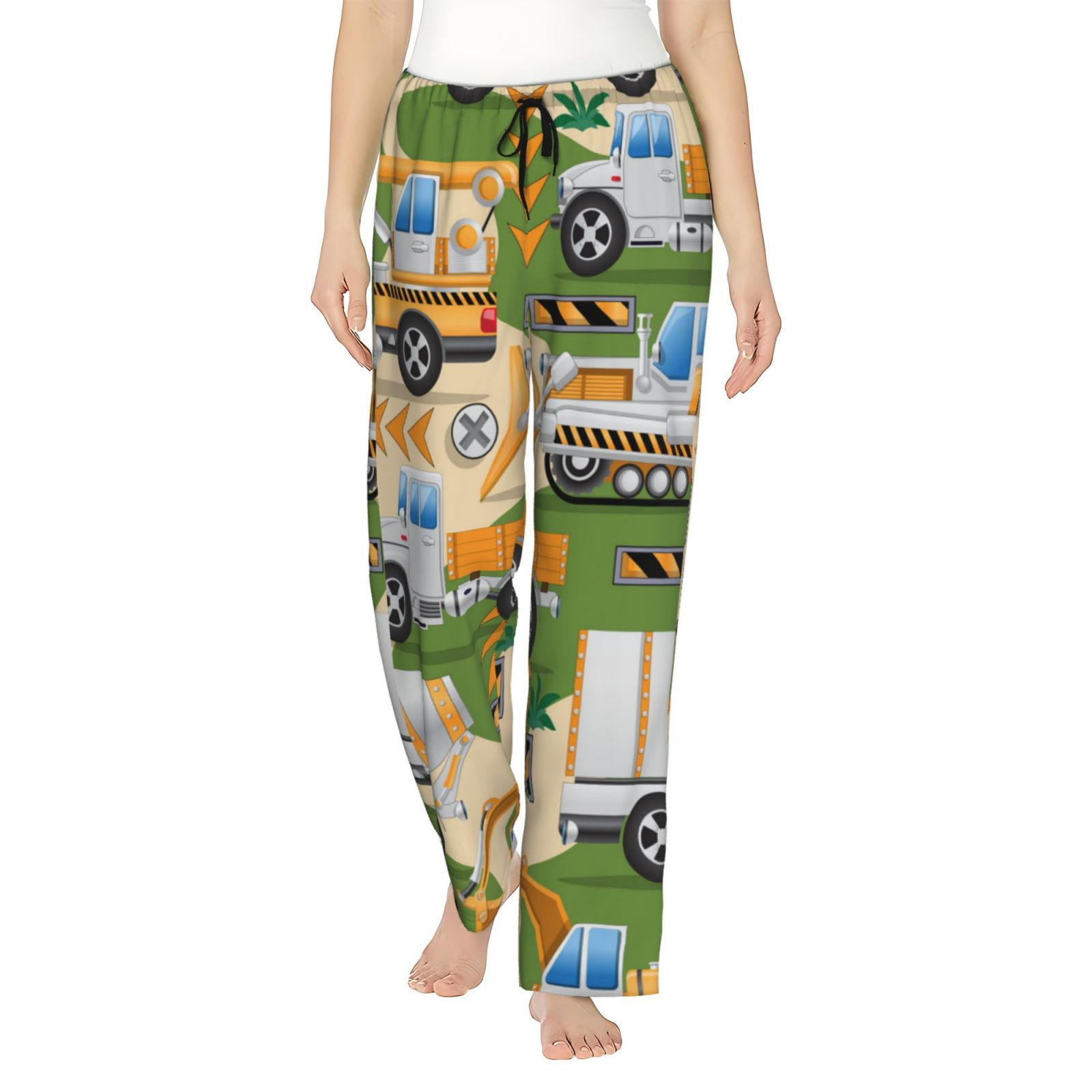 Xecao Construction Machinery1 Women's Straight Lounge Pajama Pants: The ...