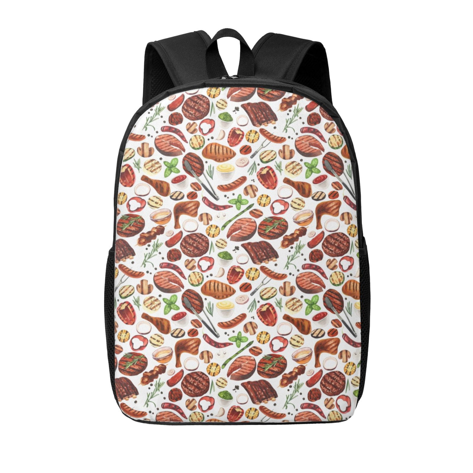 Xecao Cooking Bbq print Travel Backpack, Large Computer Backpack for ...