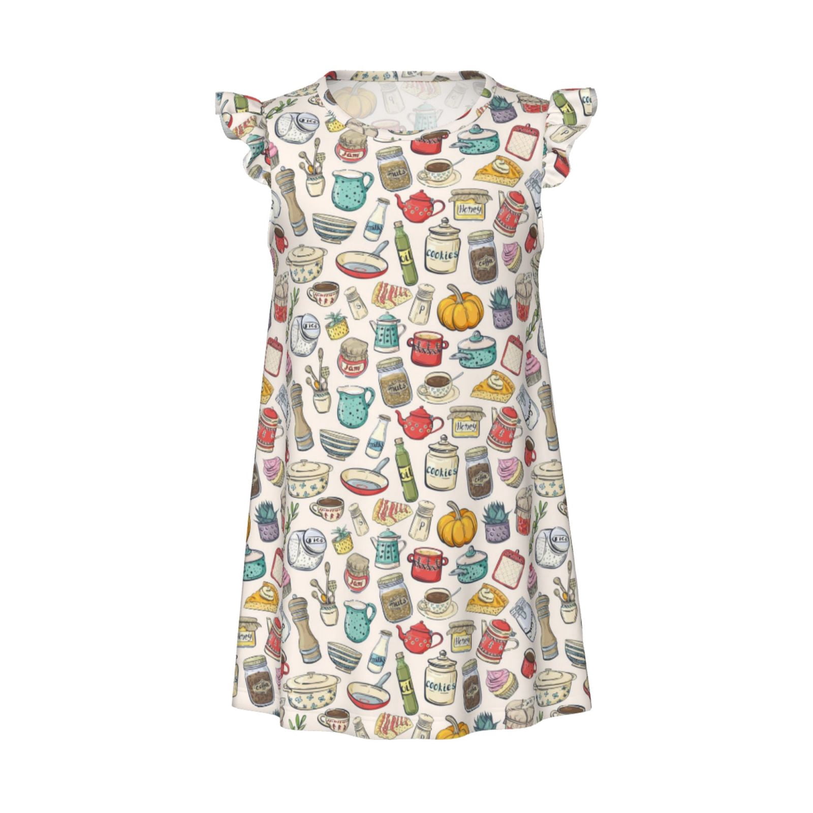 Xecao Cooking Utensils Nightgowns for Girls: Elegant Princess Pajama ...