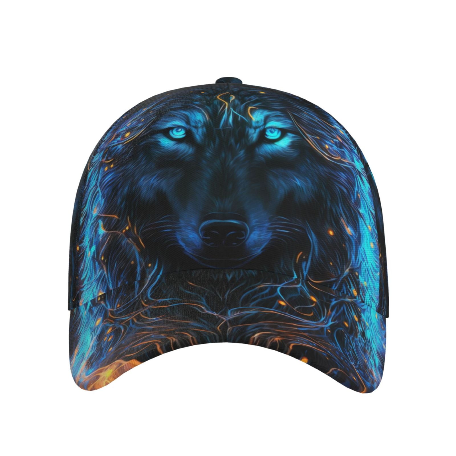 Xecao Cool Blue Light Wolf for Baseball Cap: Unisex, crafted from ...