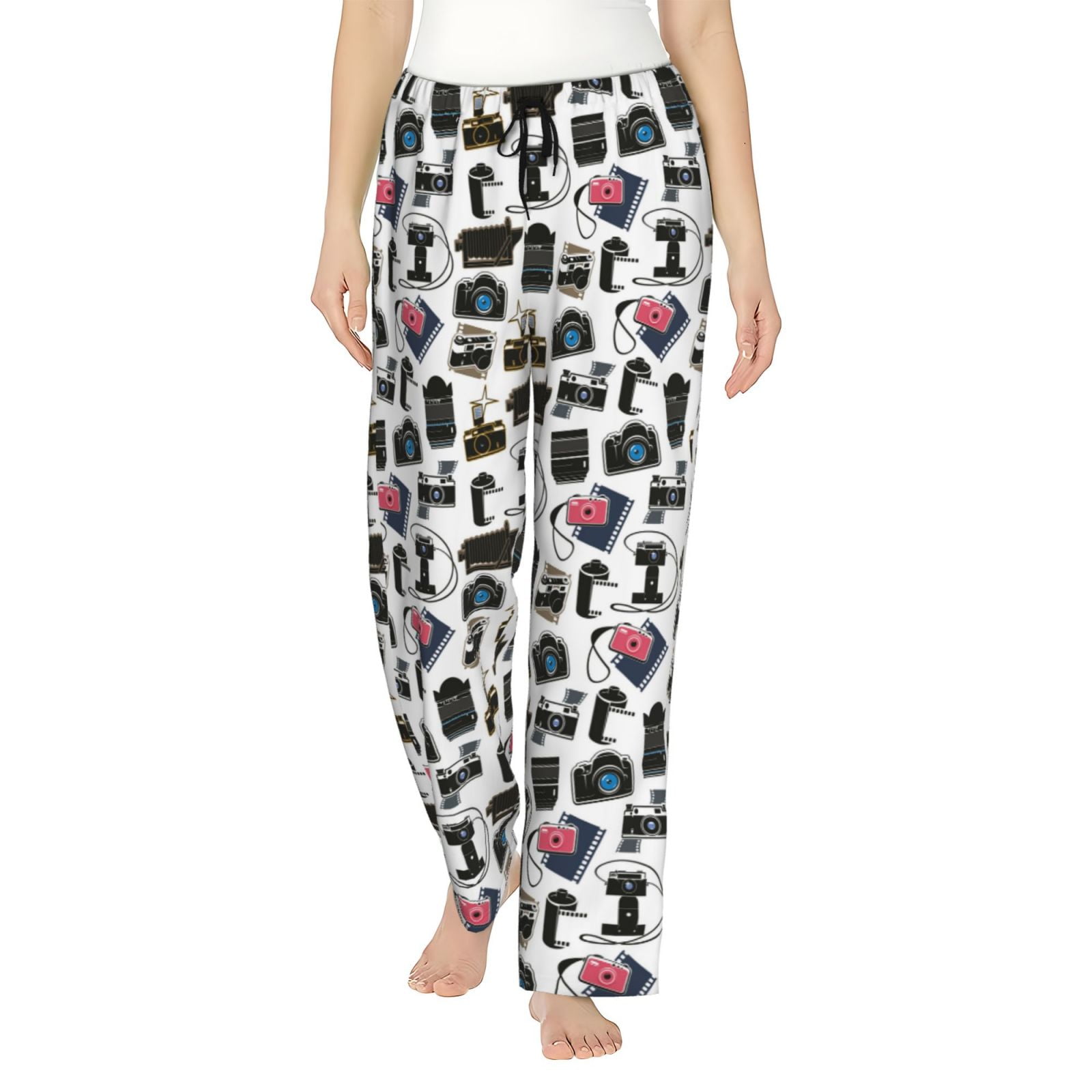 Xecao Cool Camera Women's Straight Lounge Pajama Pants: The Epitome of ...