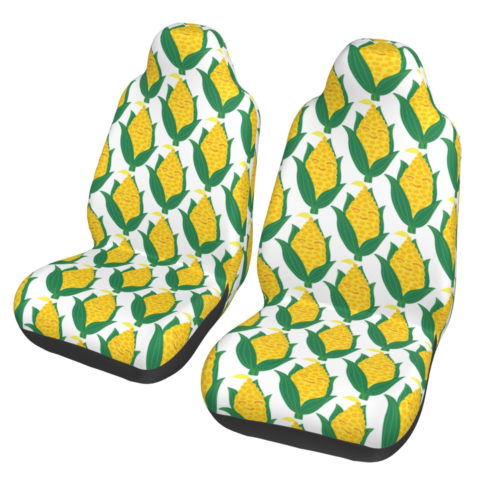 Xecao Corn Cob Print Car Seat Cover in That Fits Most Cars, Vans, SUVs ...
