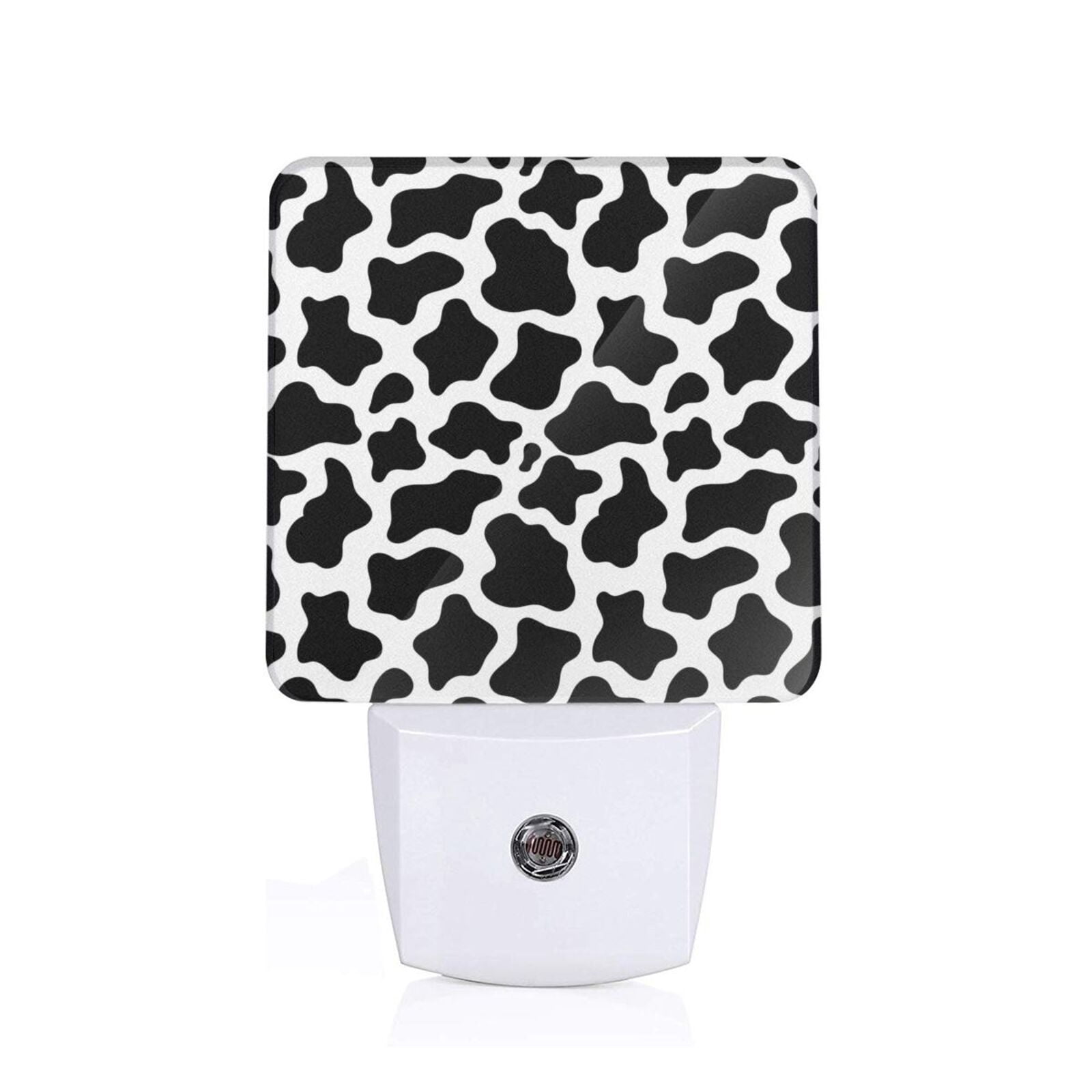 Xecao Cow Print Black White for Night Light - a Wall-mounted LED ...