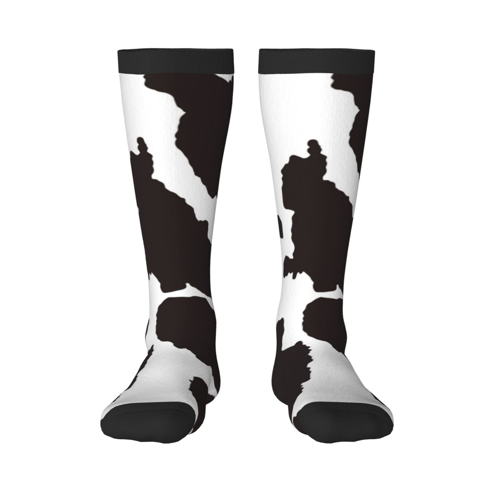 Xecao Cow Skin 2 Print Compression Socks for Both Men And Women for ...