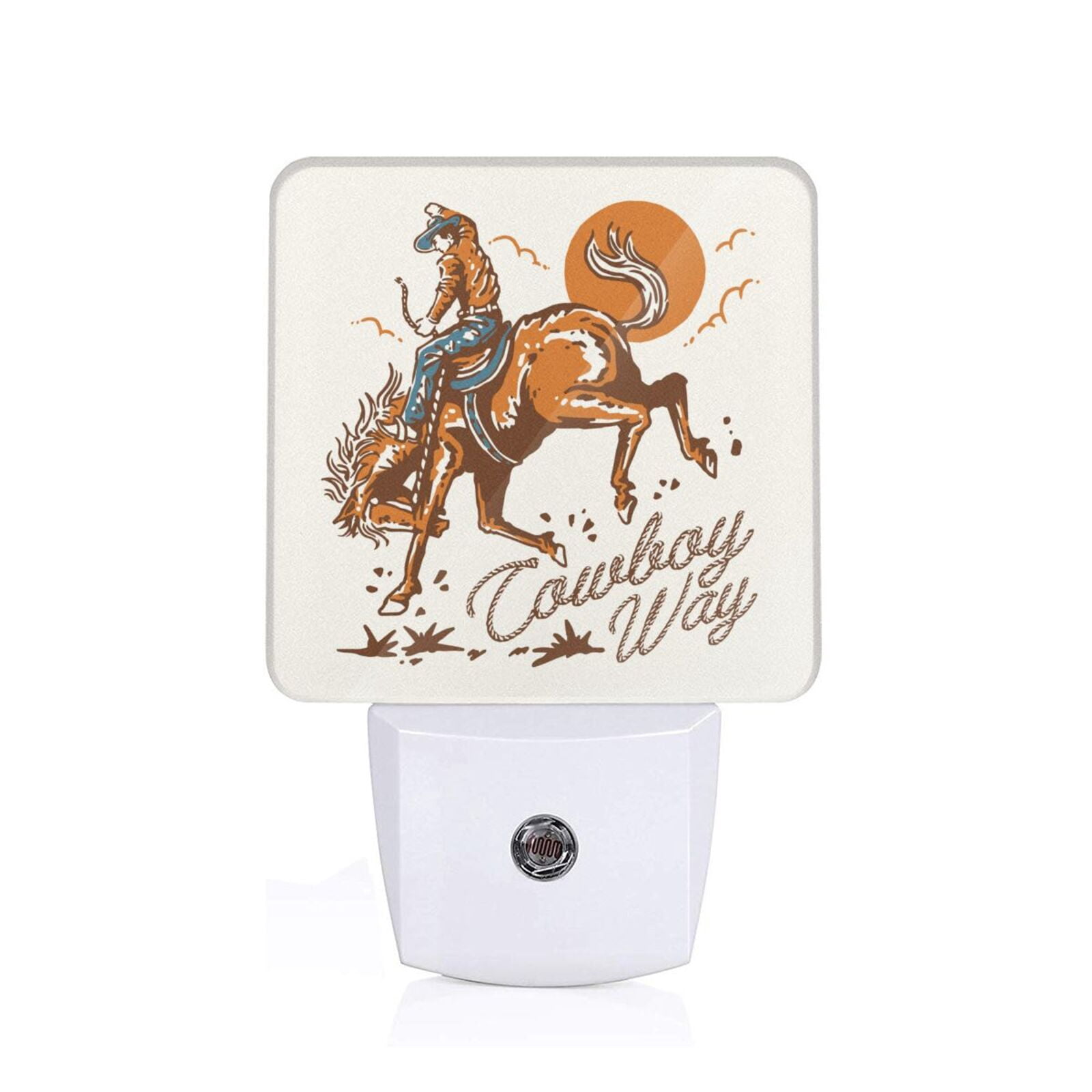 Xecao Cowboy Riding Horse for Night Light - a Wall-mounted LED Fixture ...