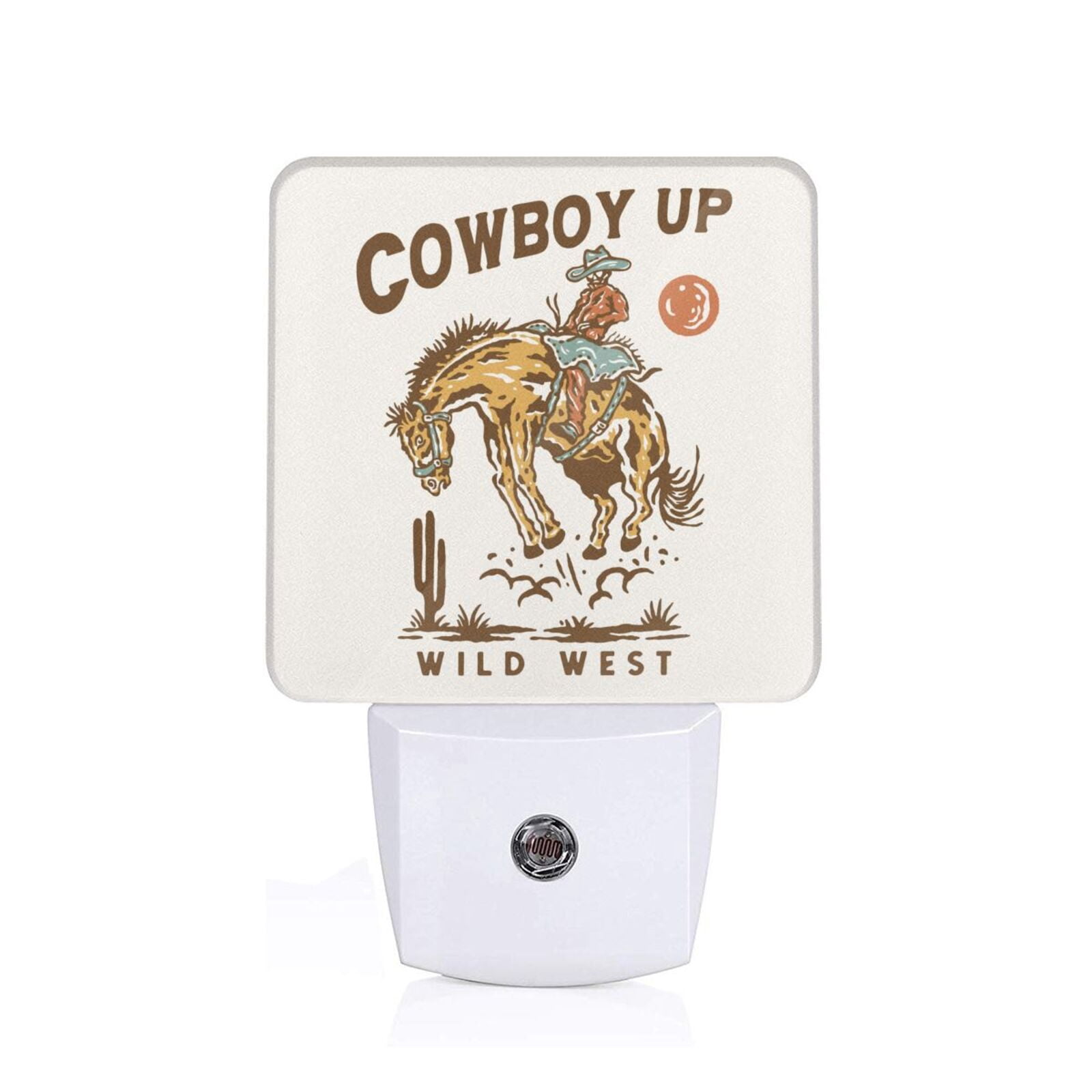 Xecao Cowboy Up Vintage Wild West for Night Light - a Wall-mounted LED ...