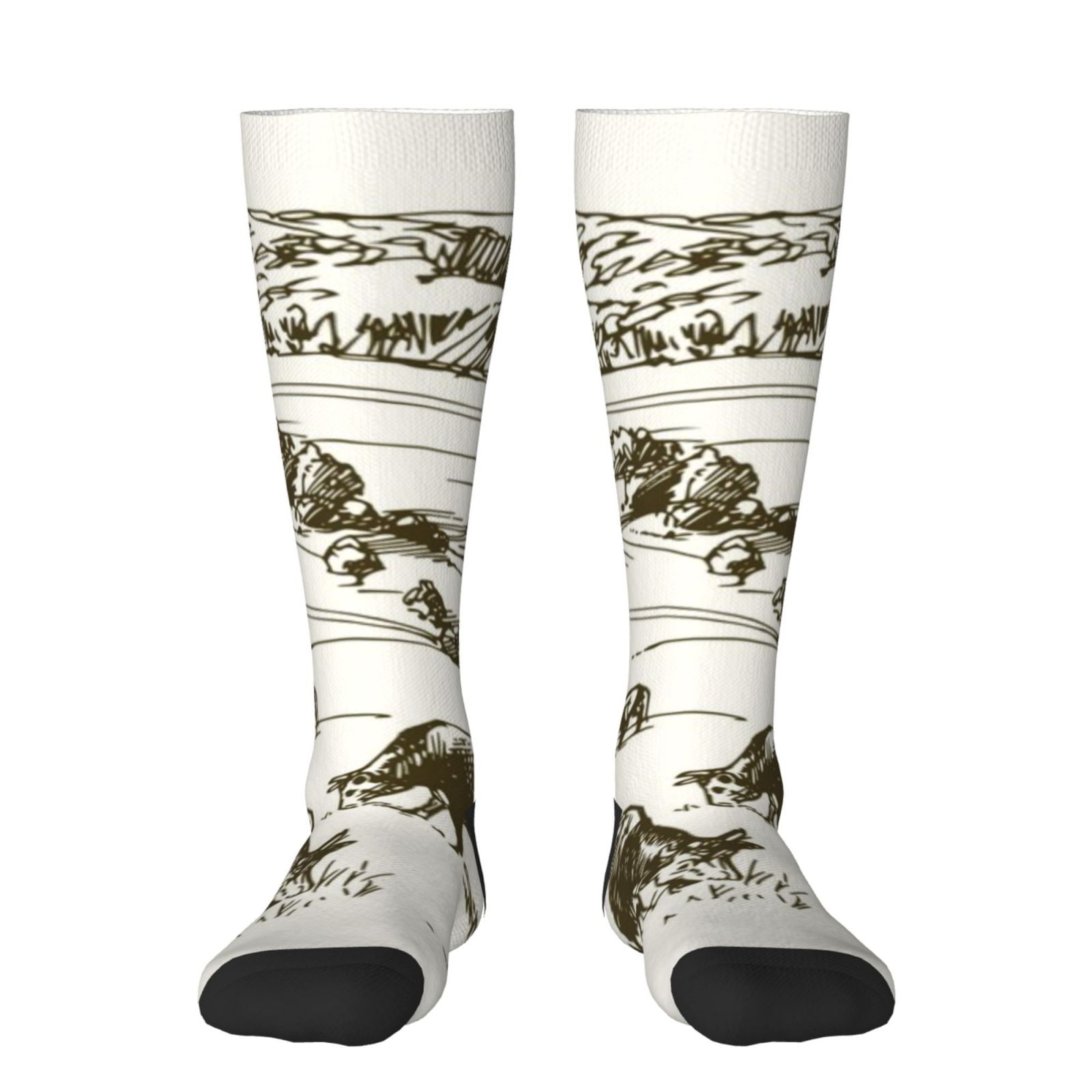 Xecao Cows Grazing On The Meadow 1 Print Compression Socks for Both Men ...