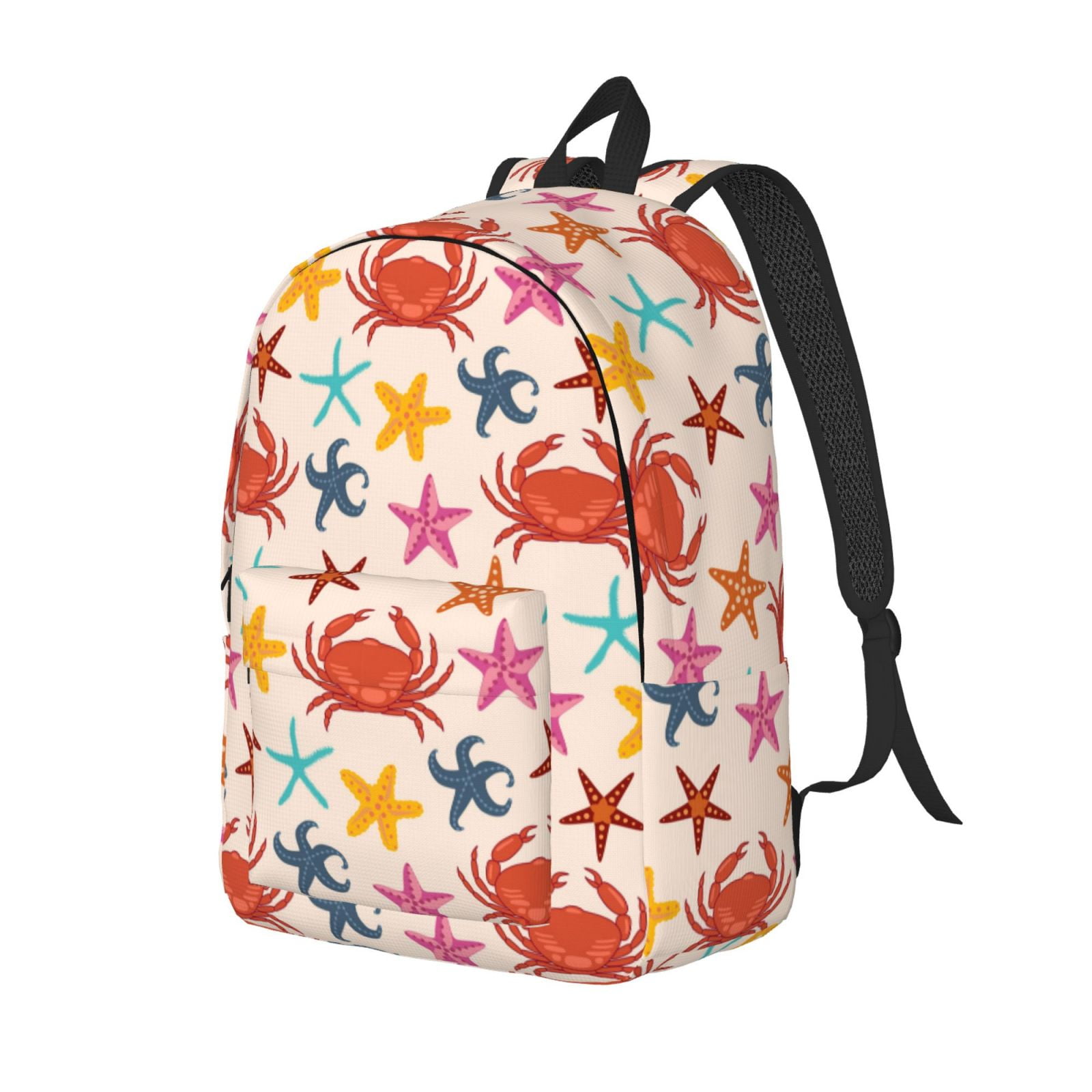 Xecao Crabs And Seastars for Canvas College Laptop Backpack, a Durable ...