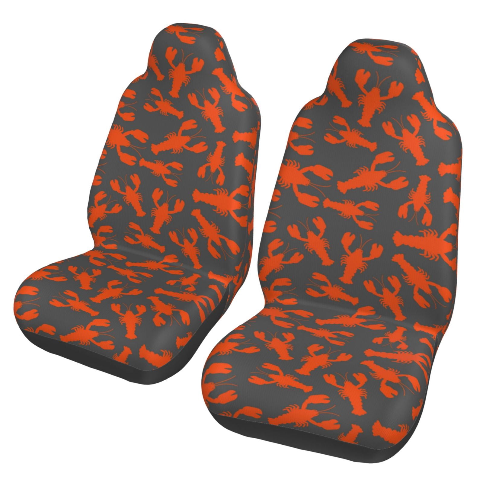 Xecao Crayfish Print Car Seat Cover in That Fits Most Cars, Vans, SUVs ...