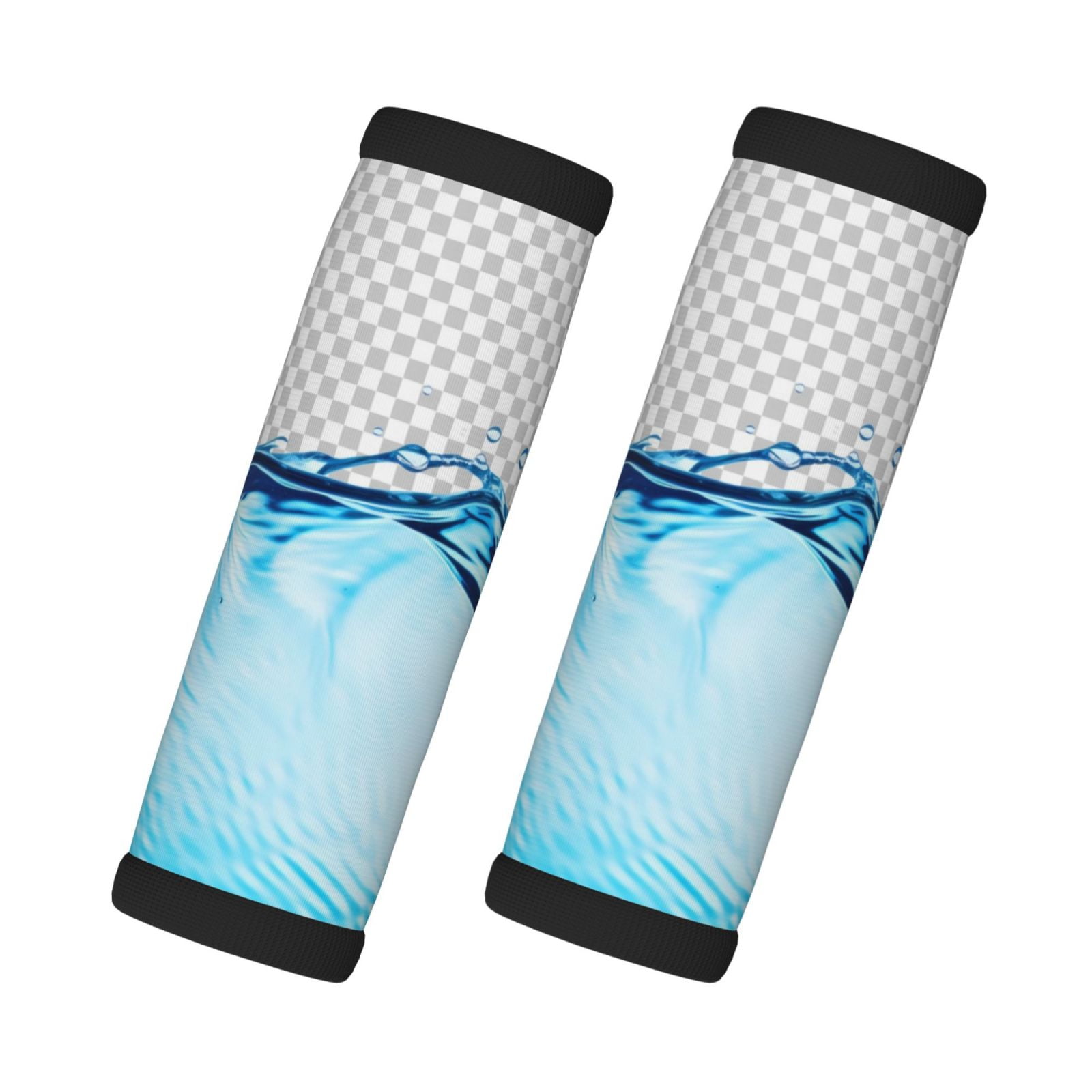 Xecao Crystal Clear Water Splash Print 2 Pack Luggage Handles Wrap ...