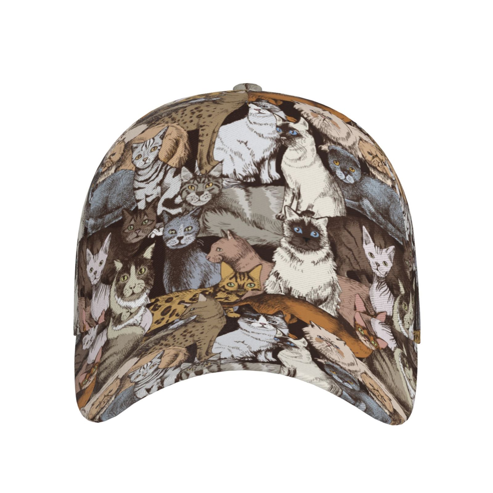Xecao Cut Cats for Baseball Cap: Unisex, crafted from classic polyester ...