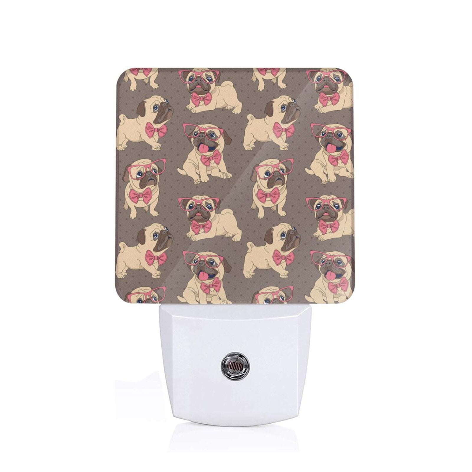 Xecao Cut Pug for Night Light - a Wall-mounted LED Fixture with A Dusk ...