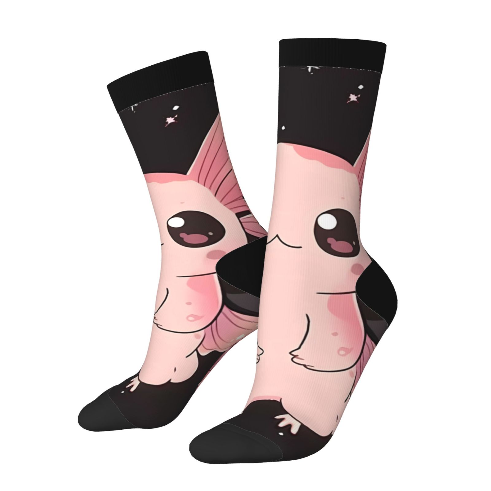 Xecao Cute Axolotl Sakura Blossoms B Pattern Sport Socks for Women and ...