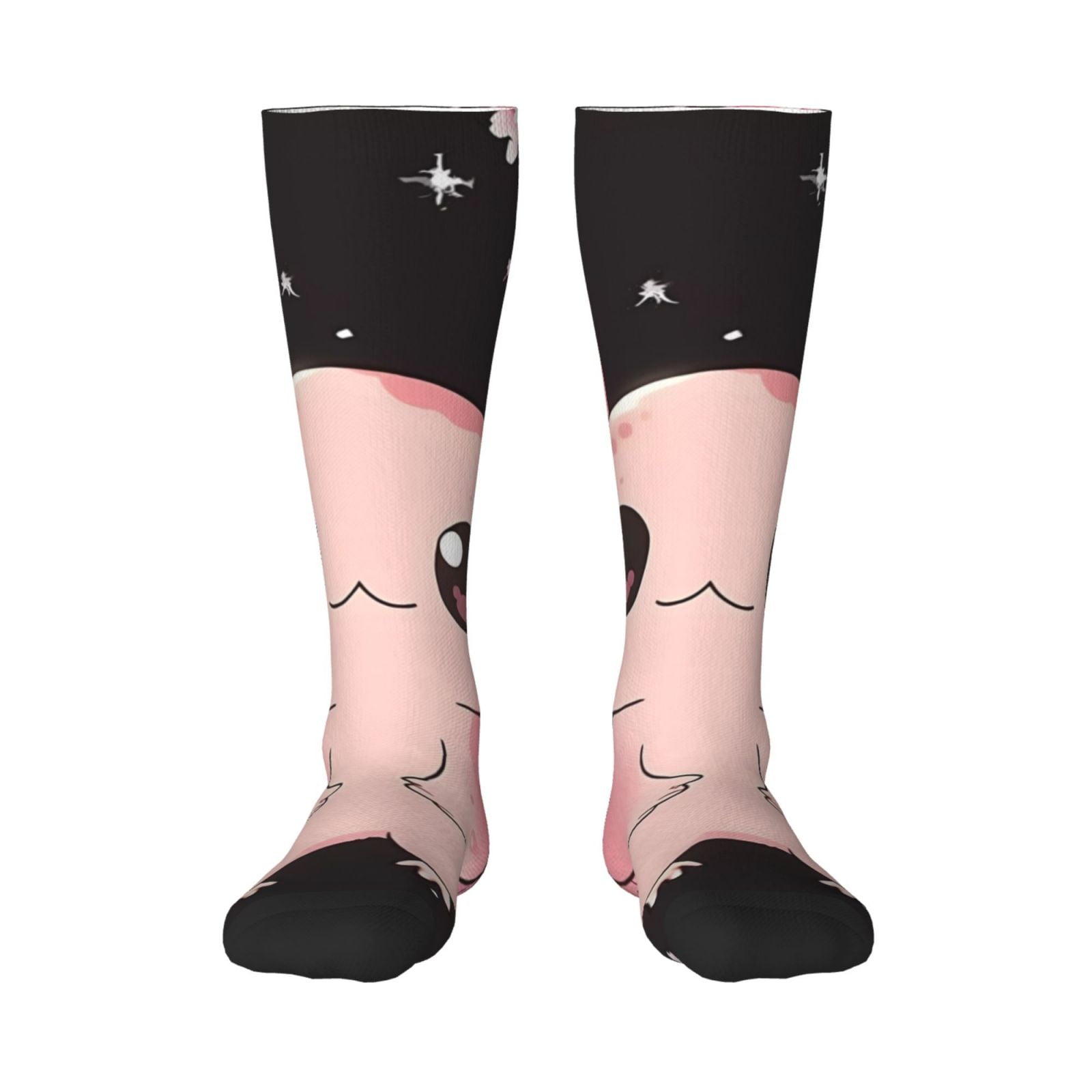 Xecao Cute Axolotl Sakura Blossoms B Print Compression Socks for Both ...