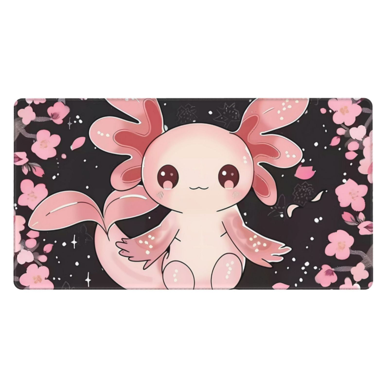 Xecao Cute Axolotl Sakura Blossoms for Waterproof Mouse Pad - Extended ...
