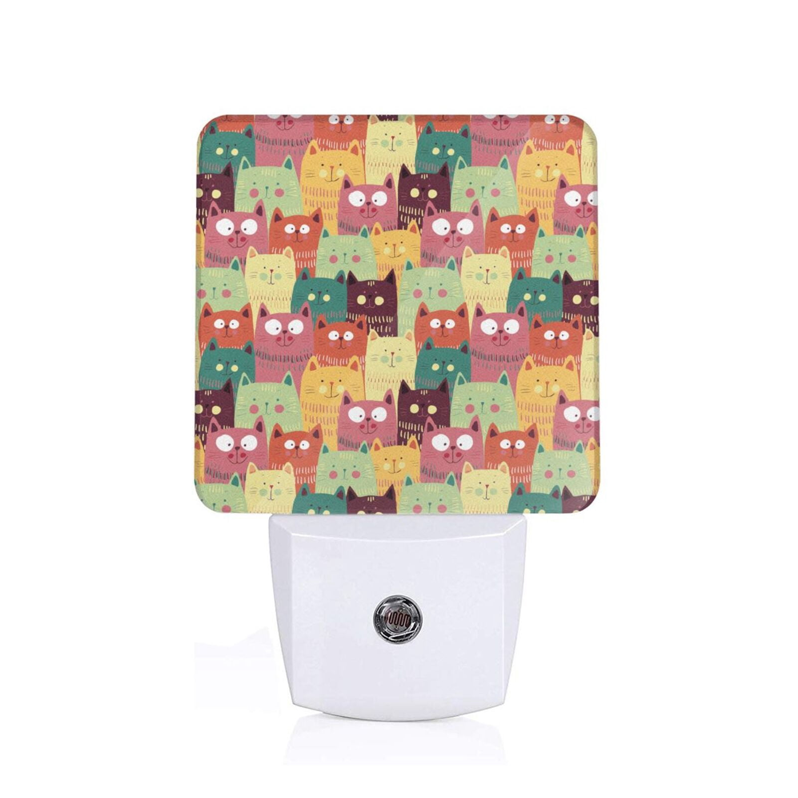Xecao Cute Cartoon Cat for Night Light - a Wall-mounted LED Fixture ...
