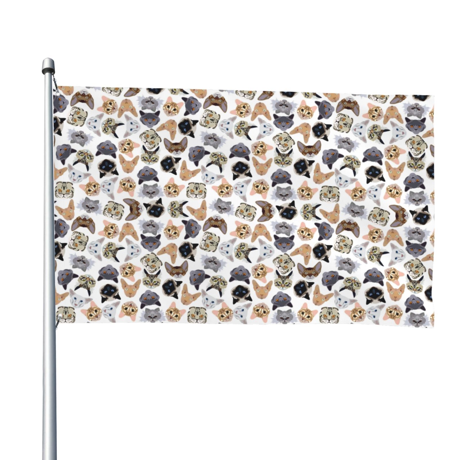 Xecao Cute Cats for Longest Lasting Flag, Made From Polyester, UV ...