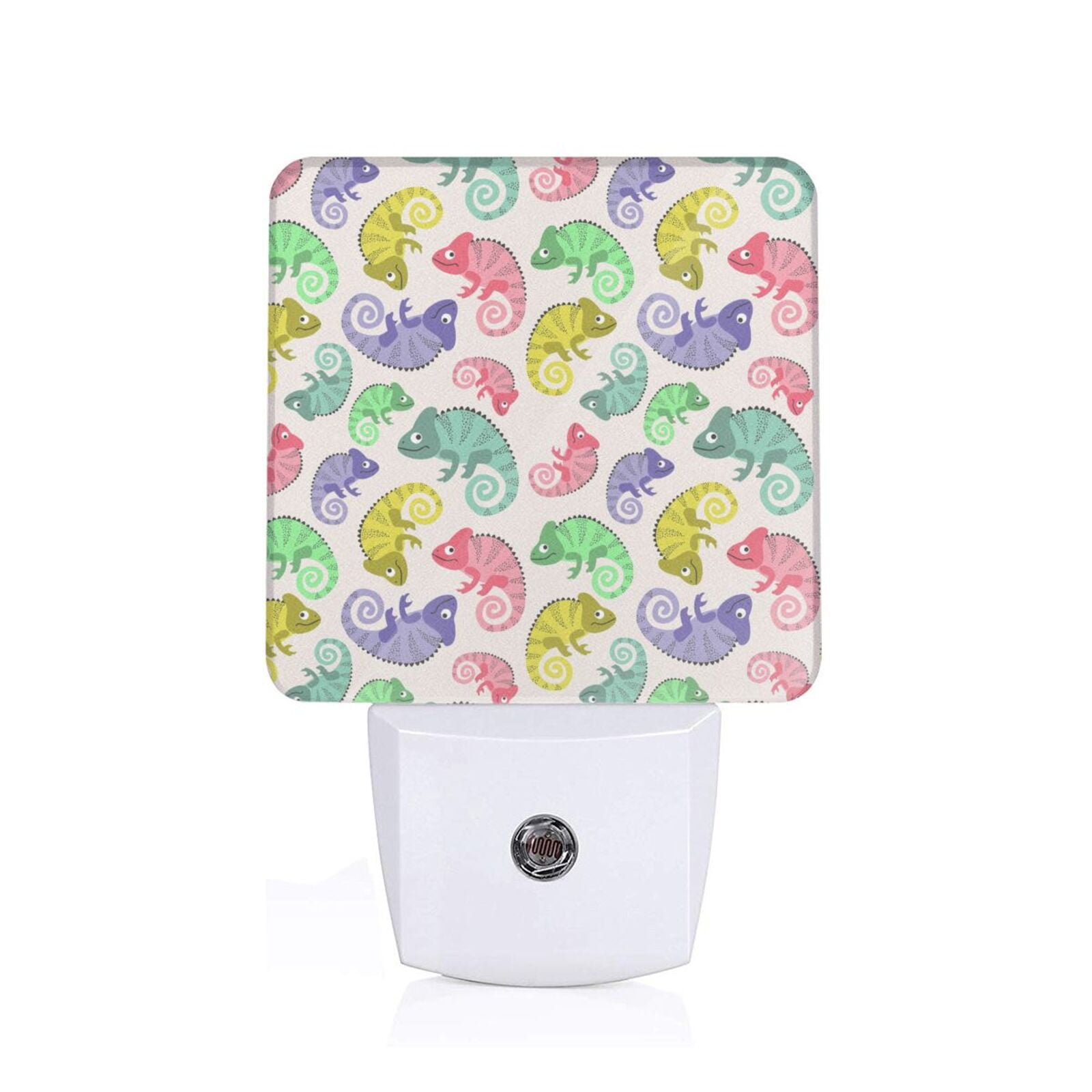 Xecao Cute Chameleons for Night Light - a Wall-mounted LED Fixture with ...