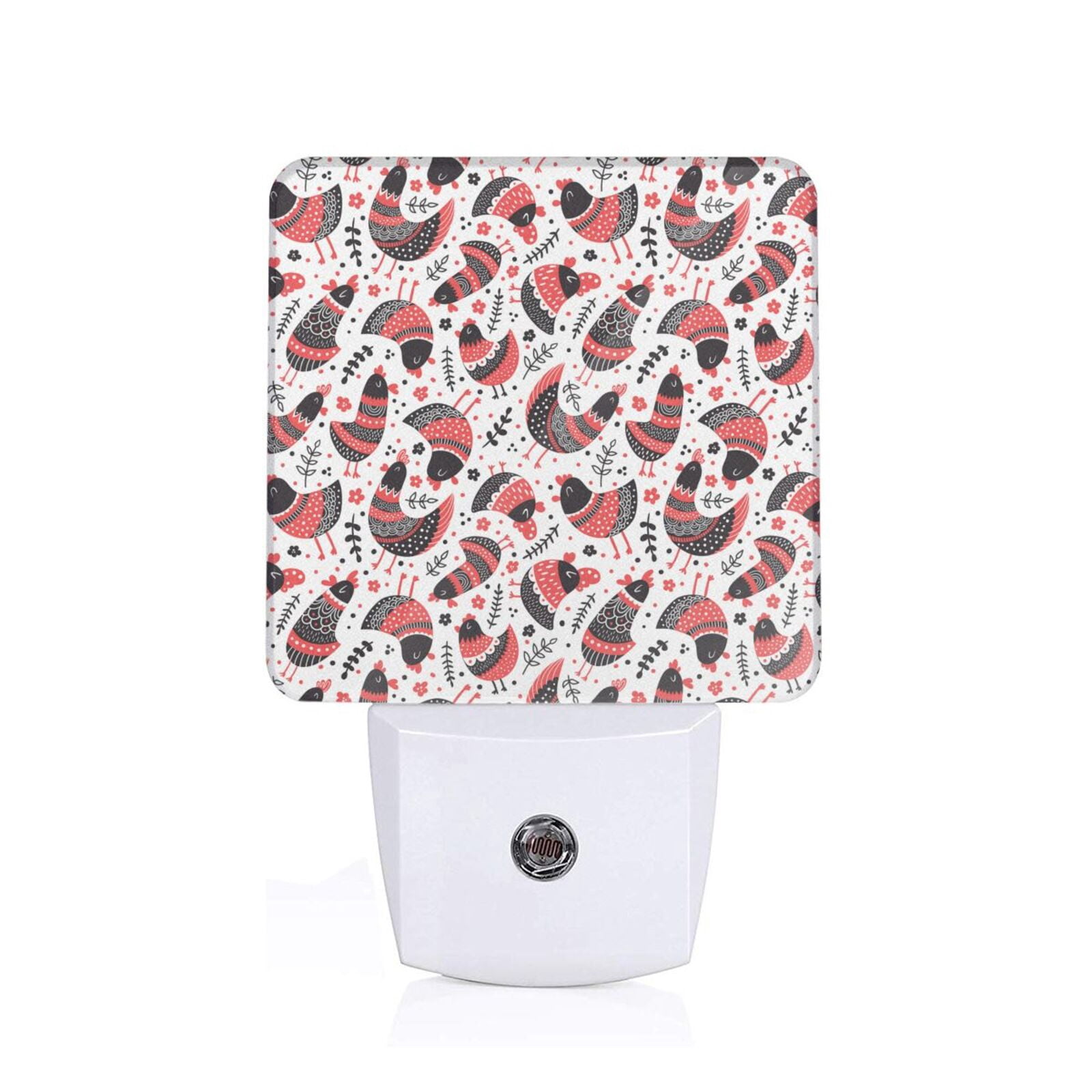 Xecao Cute Chickens for Night Light - a Wall-mounted LED Fixture with A ...