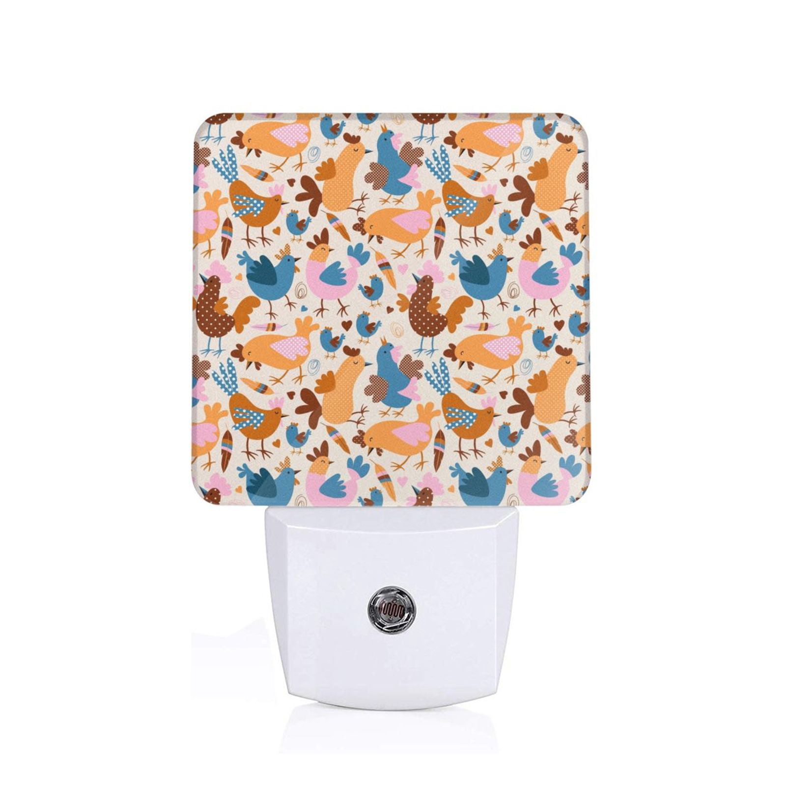 Xecao Cute Chickens for Night Light - a Wall-mounted LED Fixture with A ...