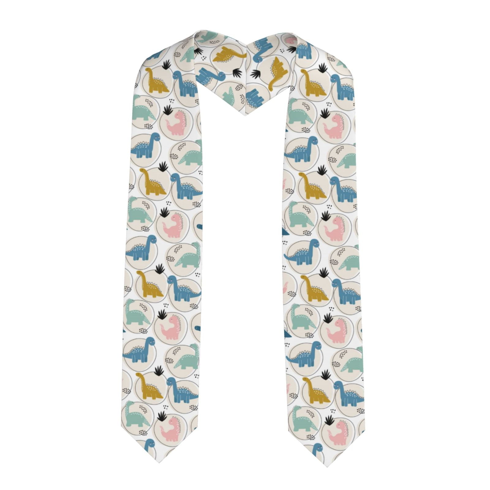 Xecao Cute Dinosaurs Print Graduation Shawl Stole Honor Stole Adult 72 ...