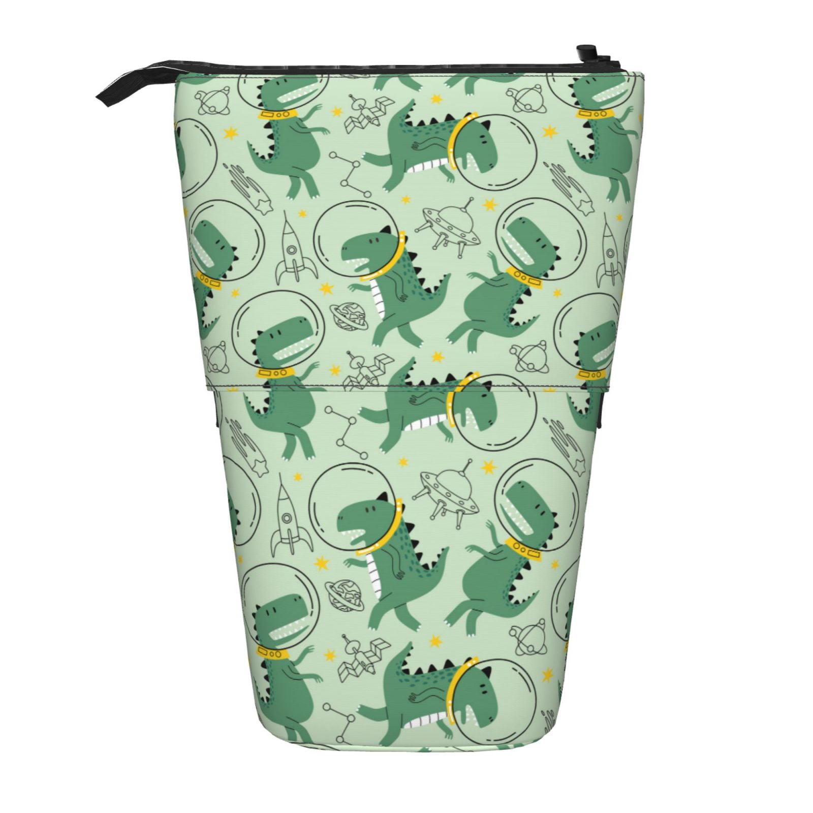Xecao Cute Dinosaurs in Space Print Telescopic Pencil Bag Pen Holder ...