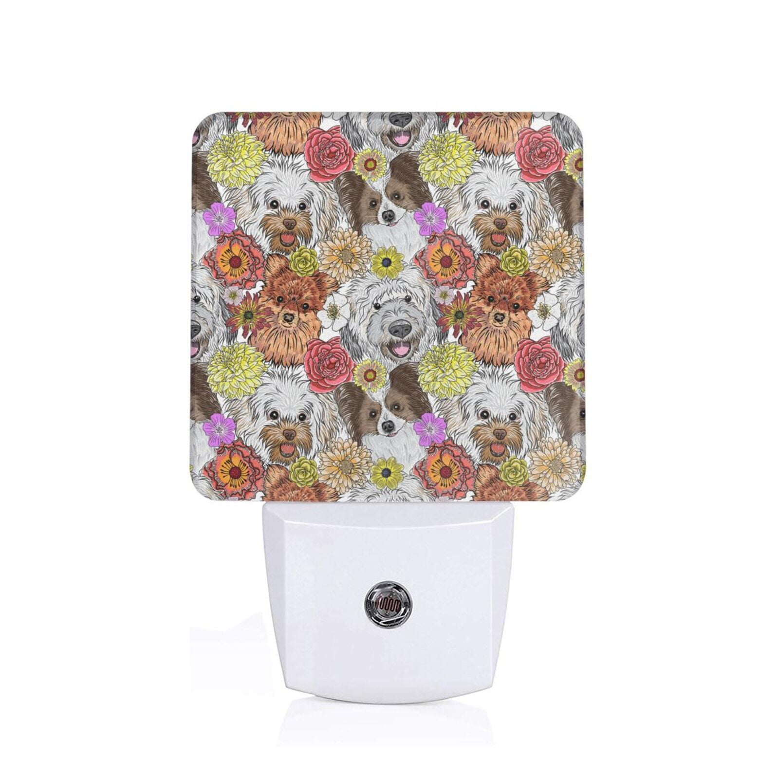 Xecao Cute Dogs Puppy for Night Light - a Wall-mounted LED Fixture with ...
