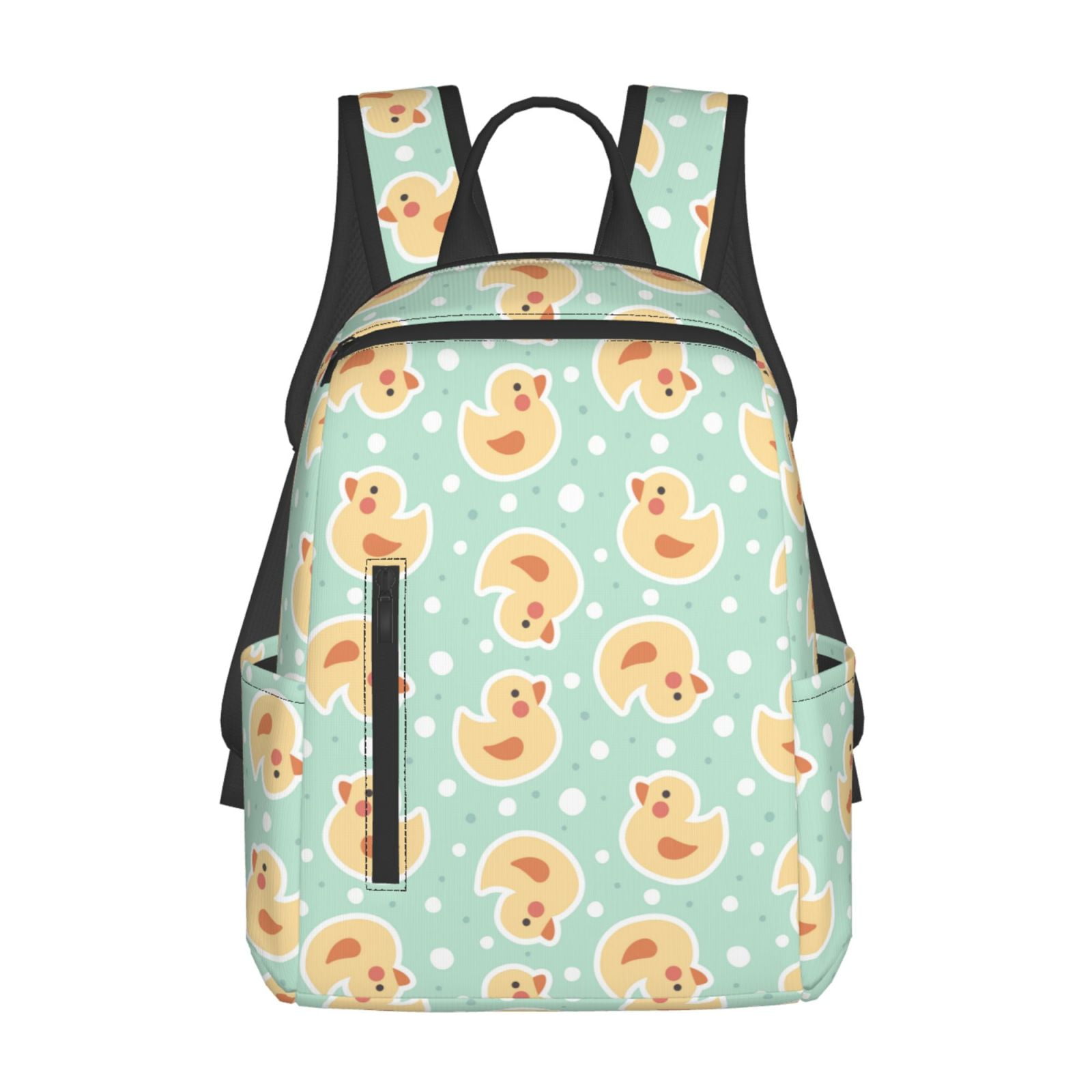 Xecao Cute Duck print Backpack For women men Aesthetic Lightweight ...