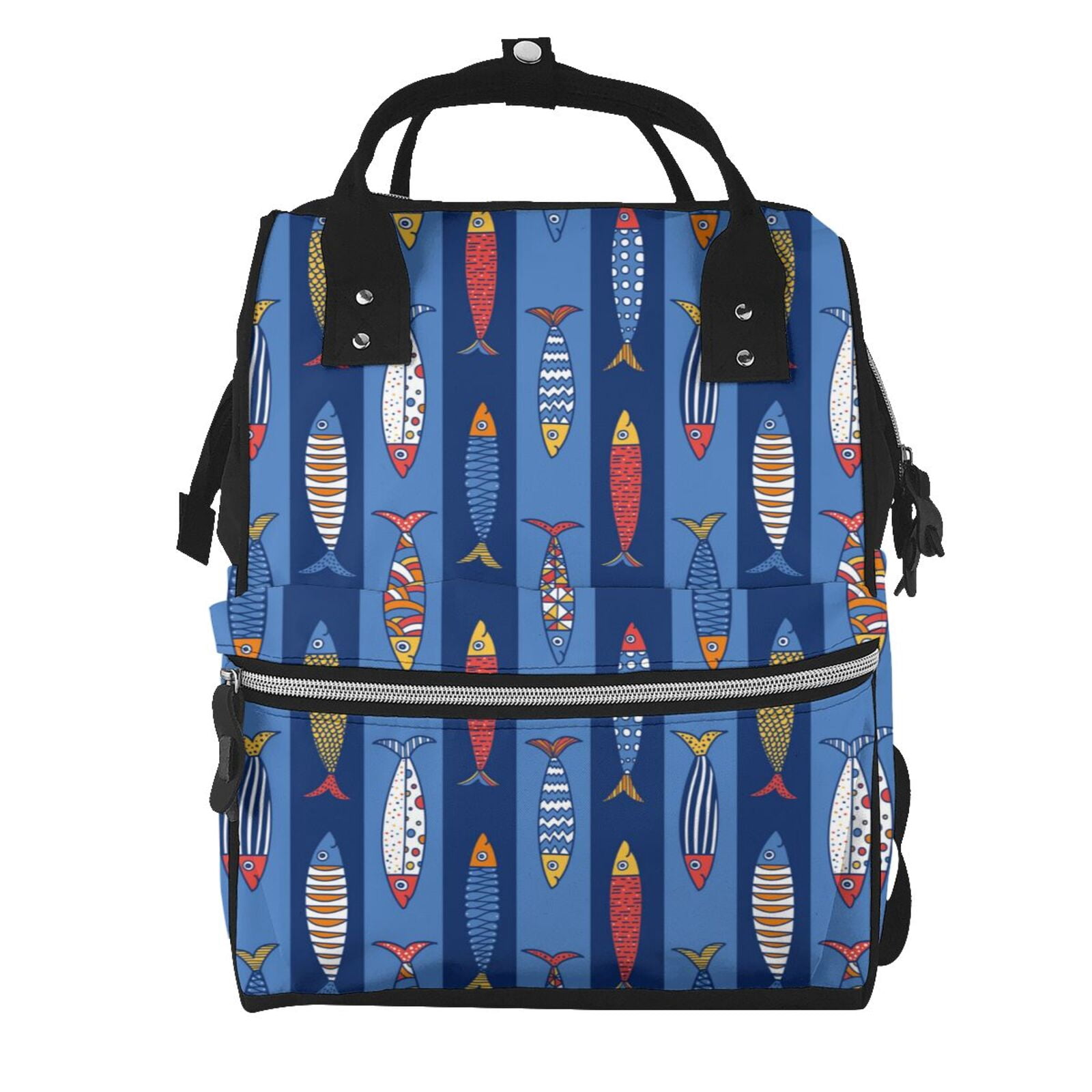 Xecao Cute Fish print Large Capacity Nappy Bag is a multi-functional ...
