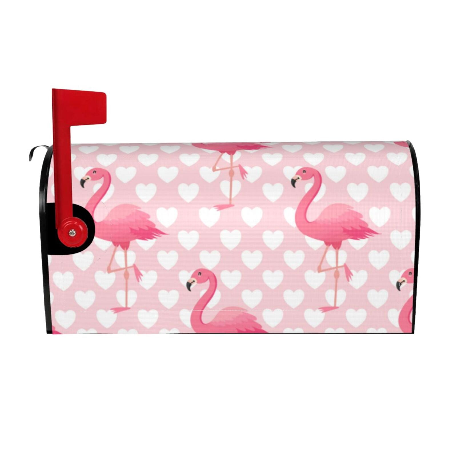 Xecao Cute Flamingo with Heart for Mailbox Cover with Magnetic Strips ...