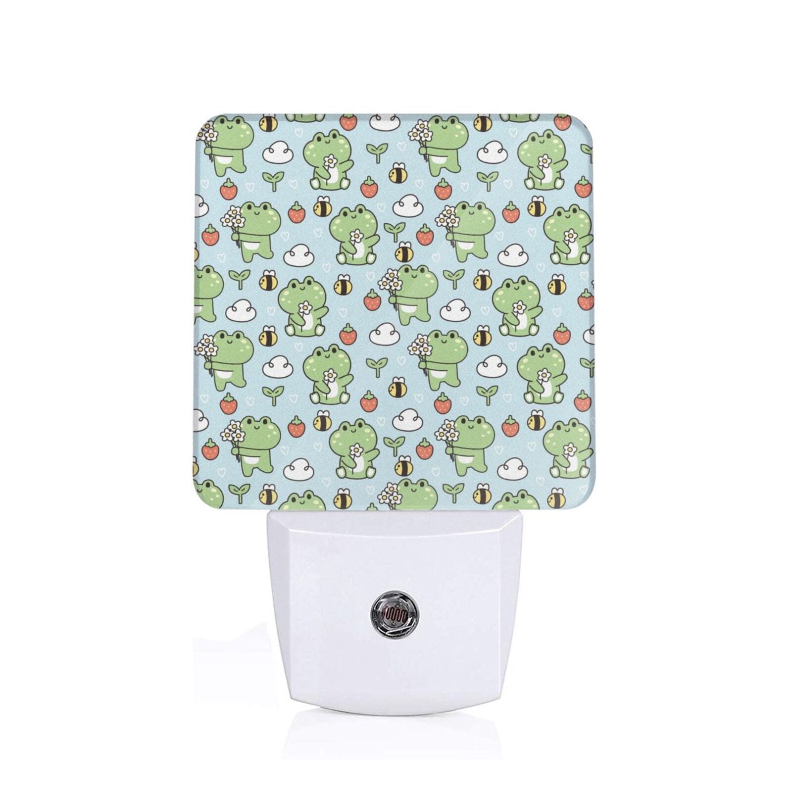 Xecao Cute Floral Frog for Night Light - a Wall-mounted LED Fixture ...