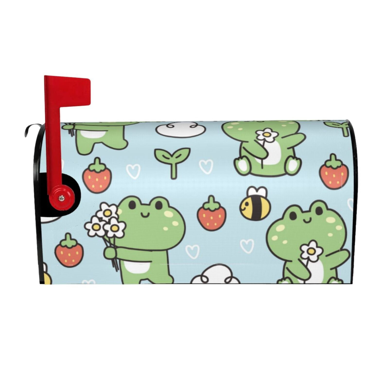 Xecao Cute Floral Frog for Mailbox Cover with Magnetic Strips ...