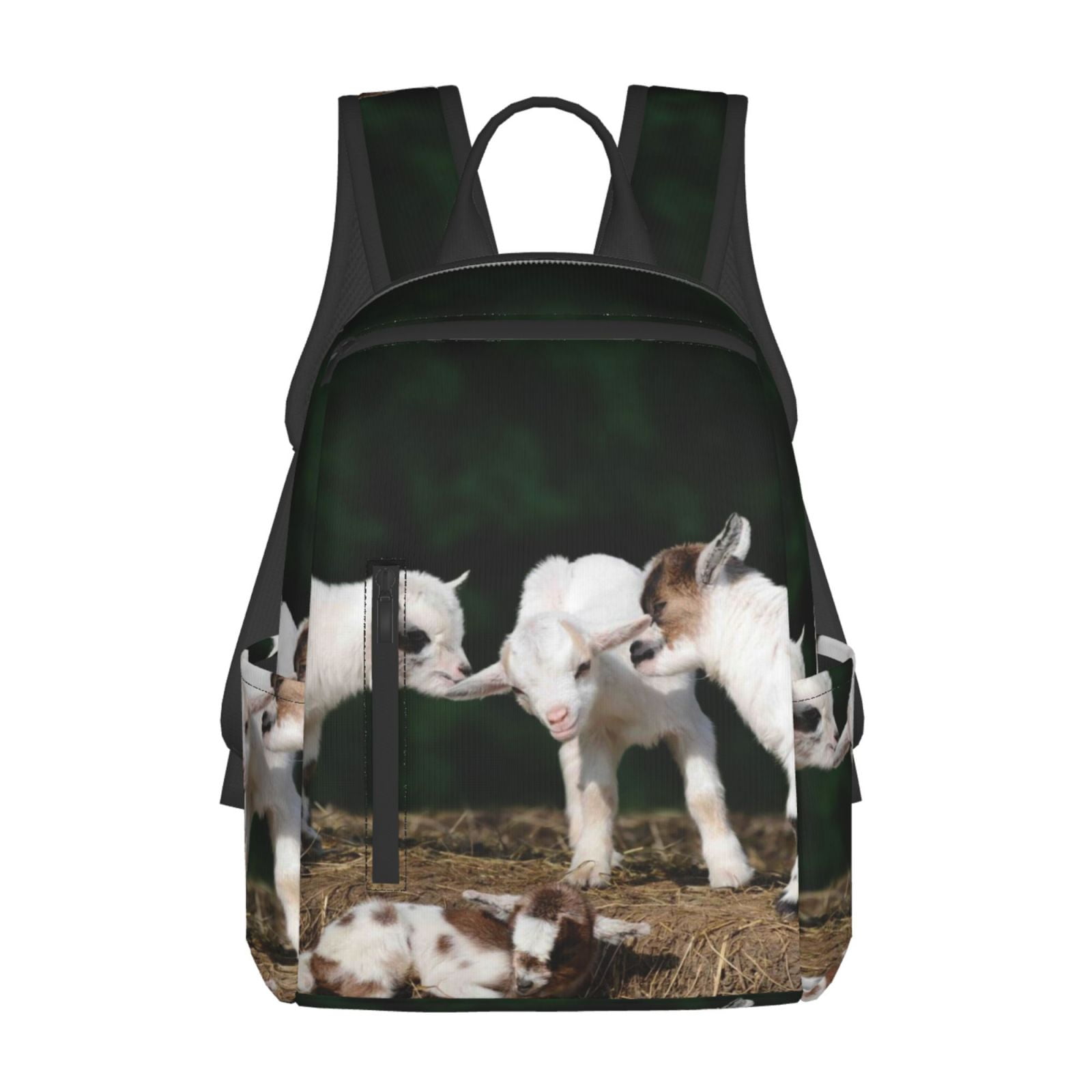 Xecao Cute Goat Baby print Backpack For women men Aesthetic Lightweight ...