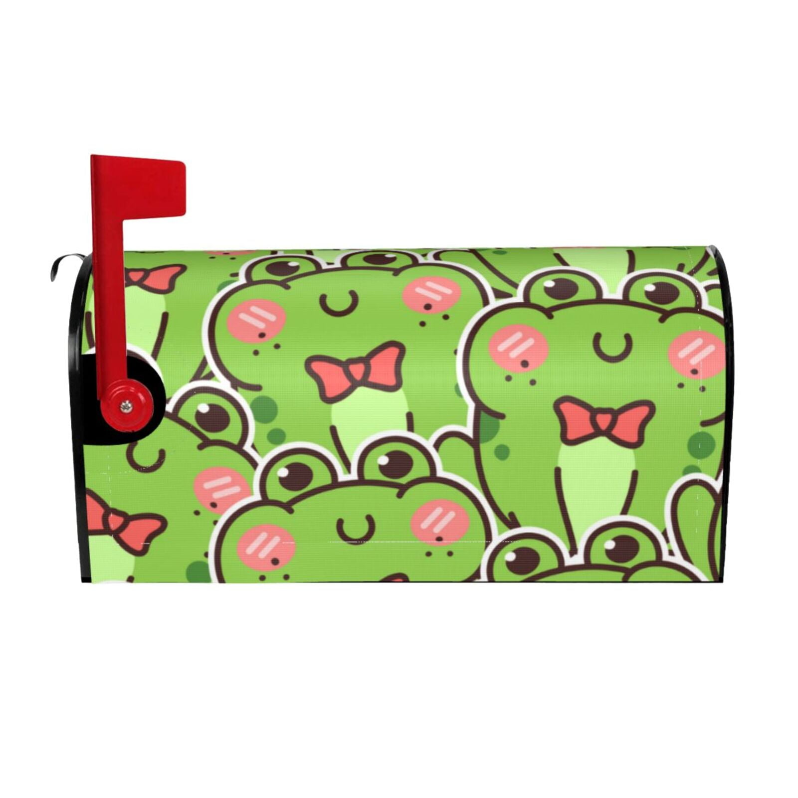 Xecao Cute Green Frog for Mailbox Cover with Magnetic Strips ...