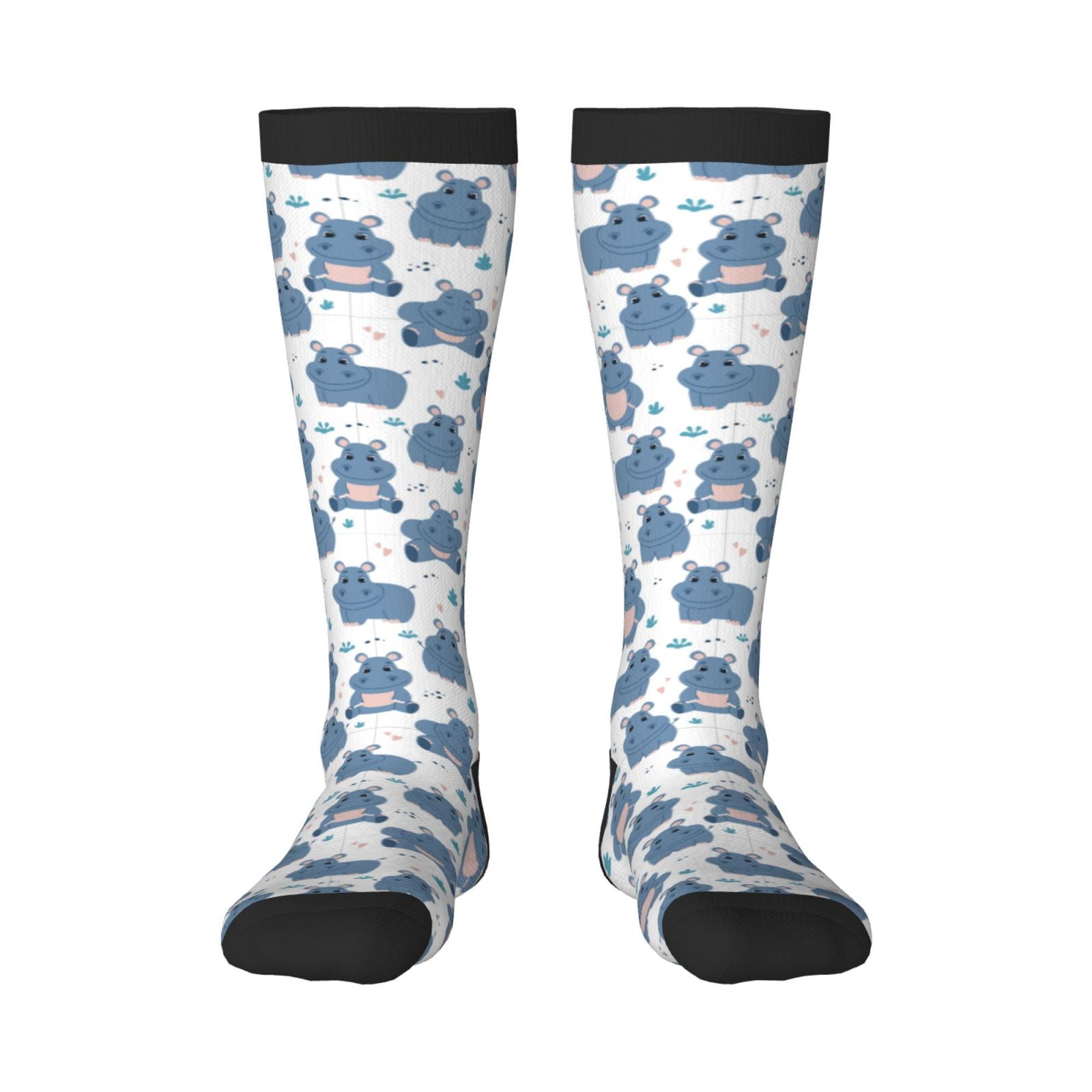 Xecao Cute Hippos Print Compression Socks for Both Men And Women for ...