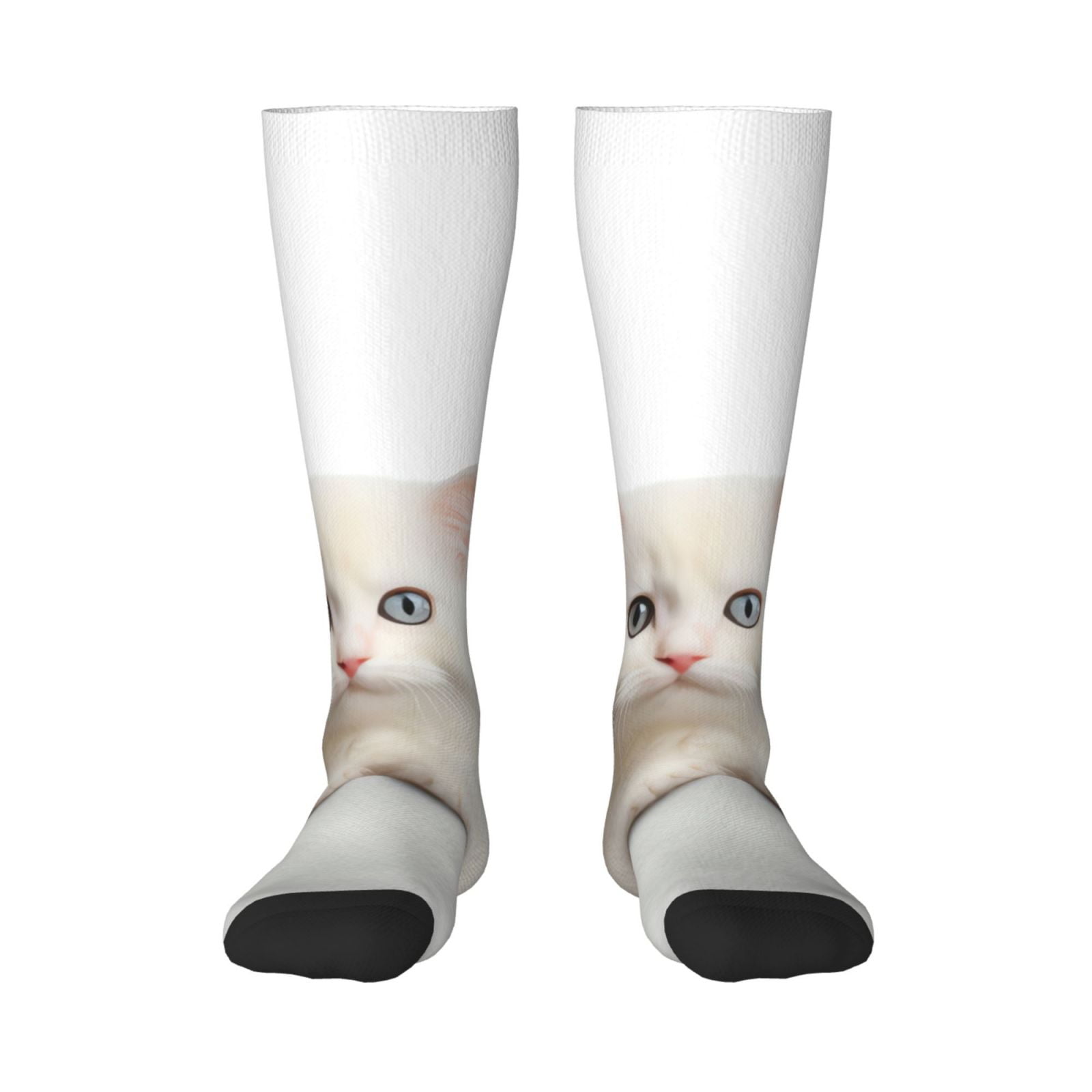 Xecao Cute Kittens And Puppy Print Compression Socks for Both Men And ...