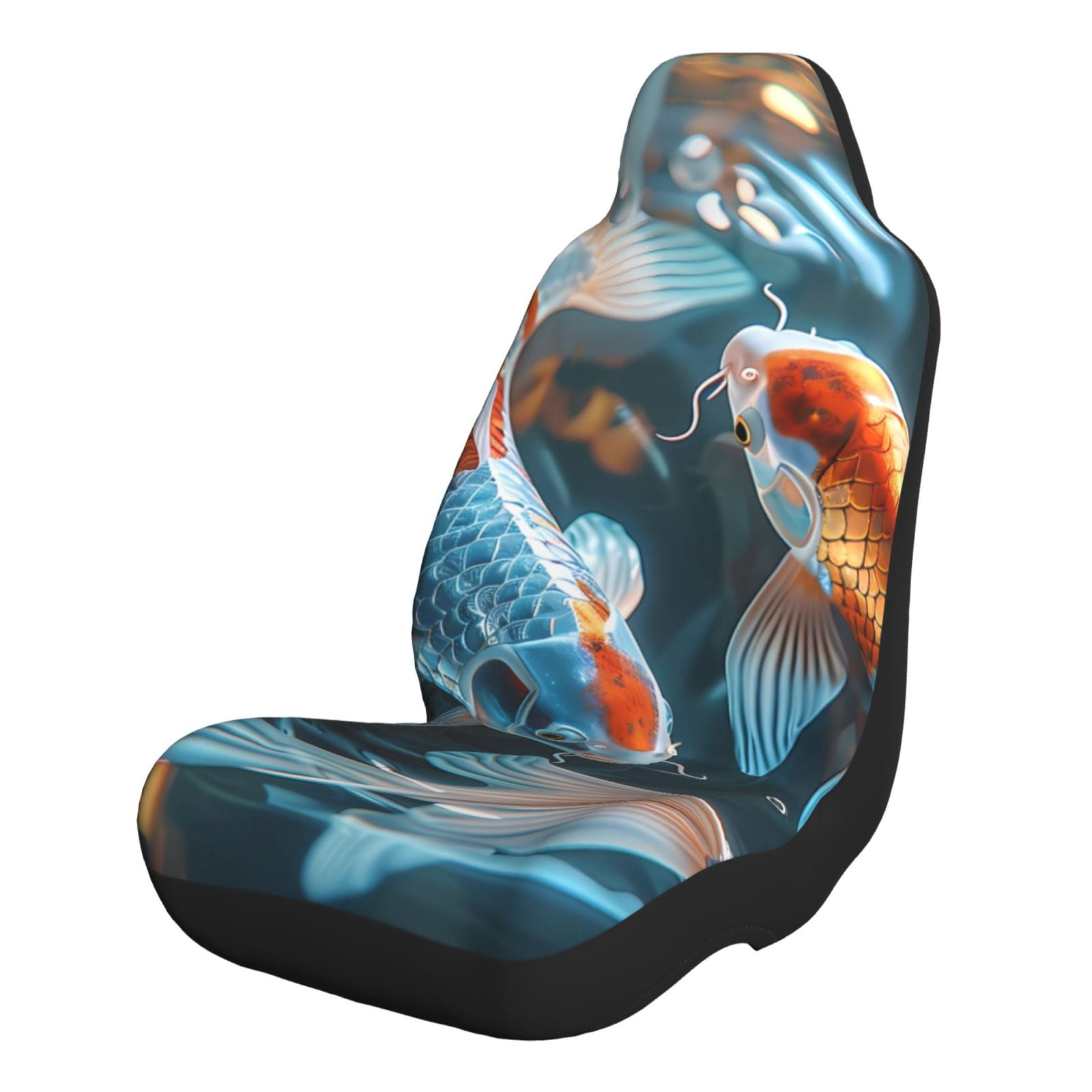 Xecao Cute Koi Fish Serenity for Automotive Seat Covers for Cars Trucks ...