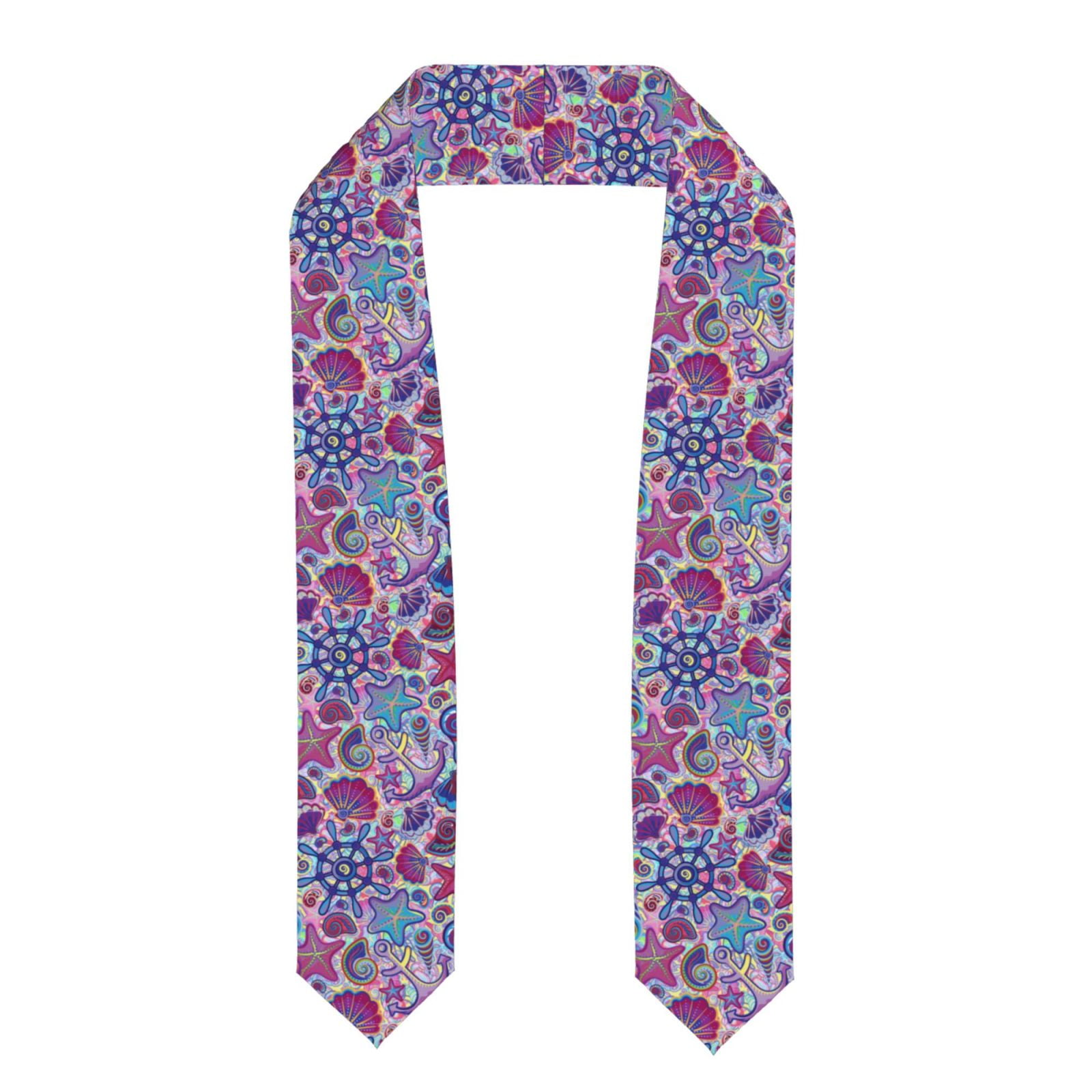 Xecao Cute Nautical Print Graduation Shawl Stole Honor Stole Adult 72 ...