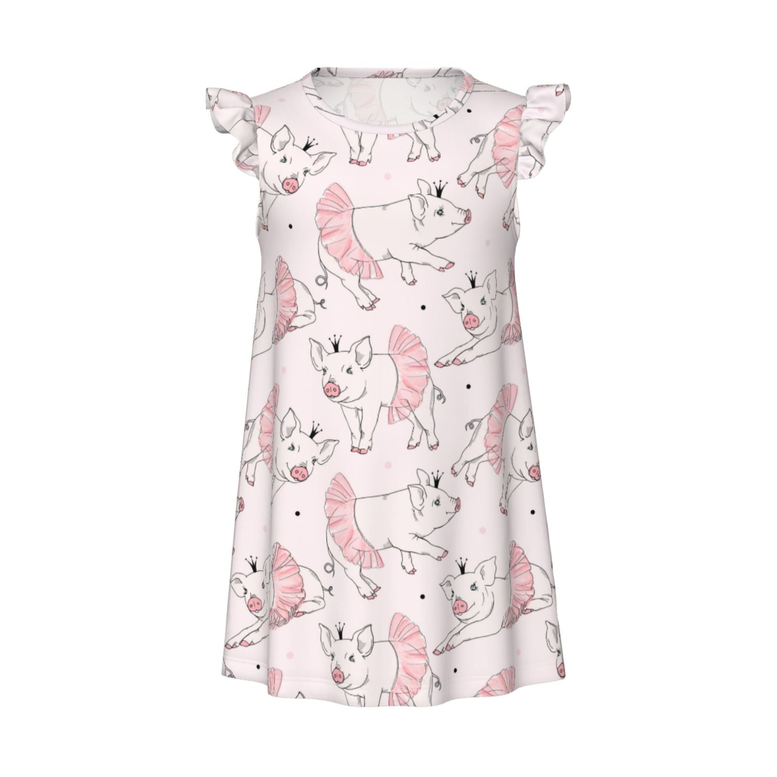 Xecao Cute Piggy Ballerina Nightgowns for Girls: Elegant Princess ...