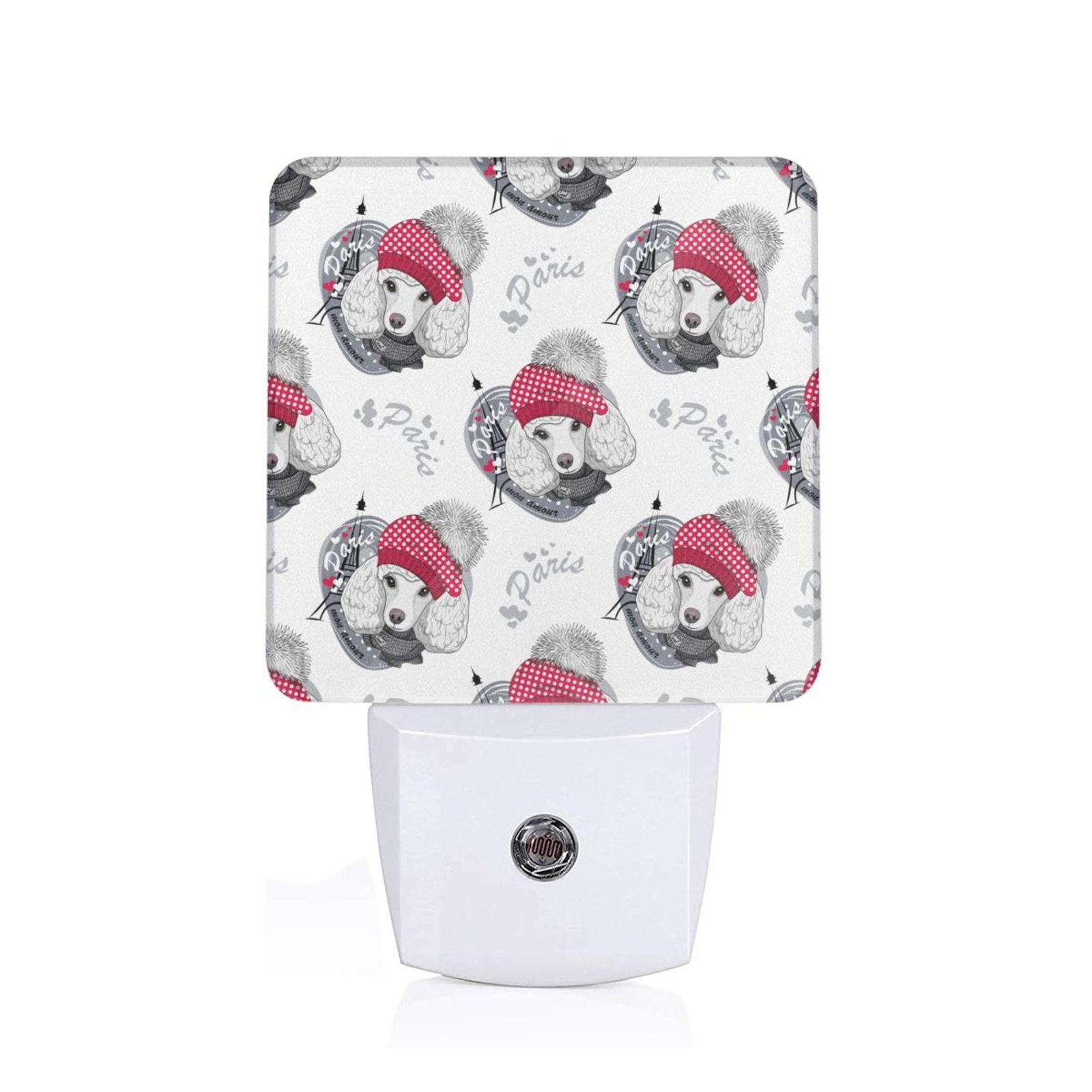 Xecao Cute Poodle Dog for Night Light - a Wall-mounted LED Fixture with ...