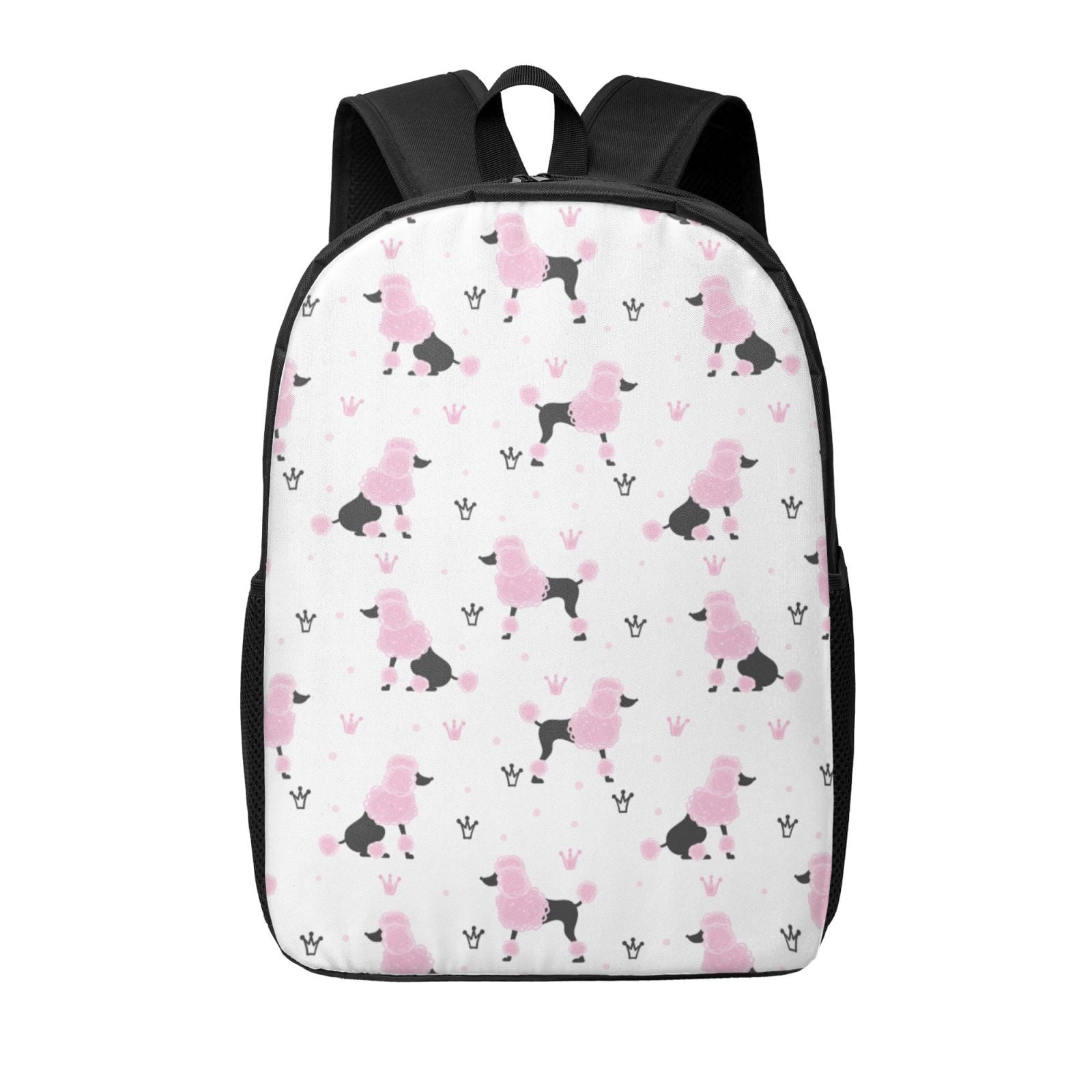 Xecao Cute Poodle Dog print Travel Backpack, Large Computer Backpack ...