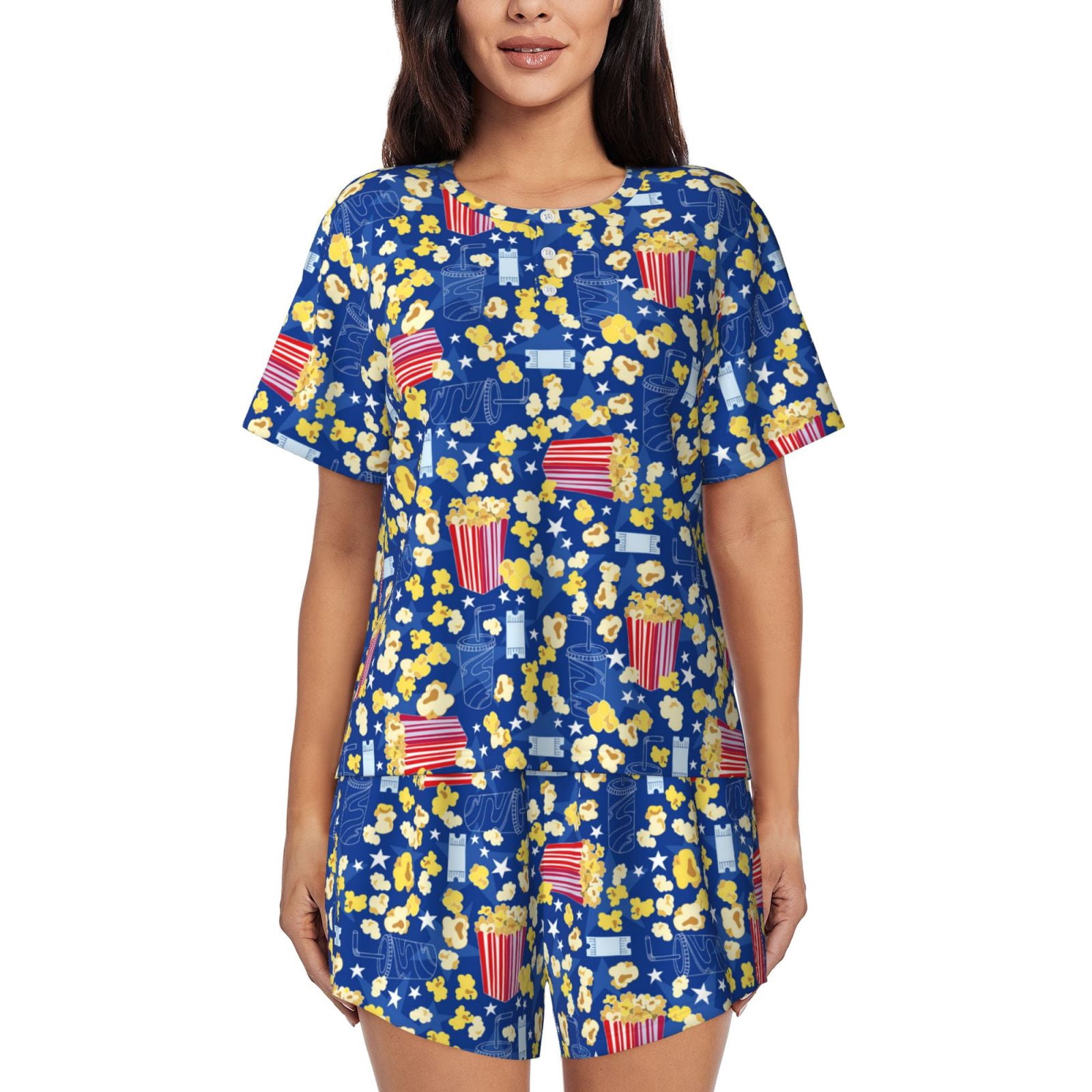 Xecao Cute Popcorn print Swimsuit for women, Summer-ready, sporty style ...