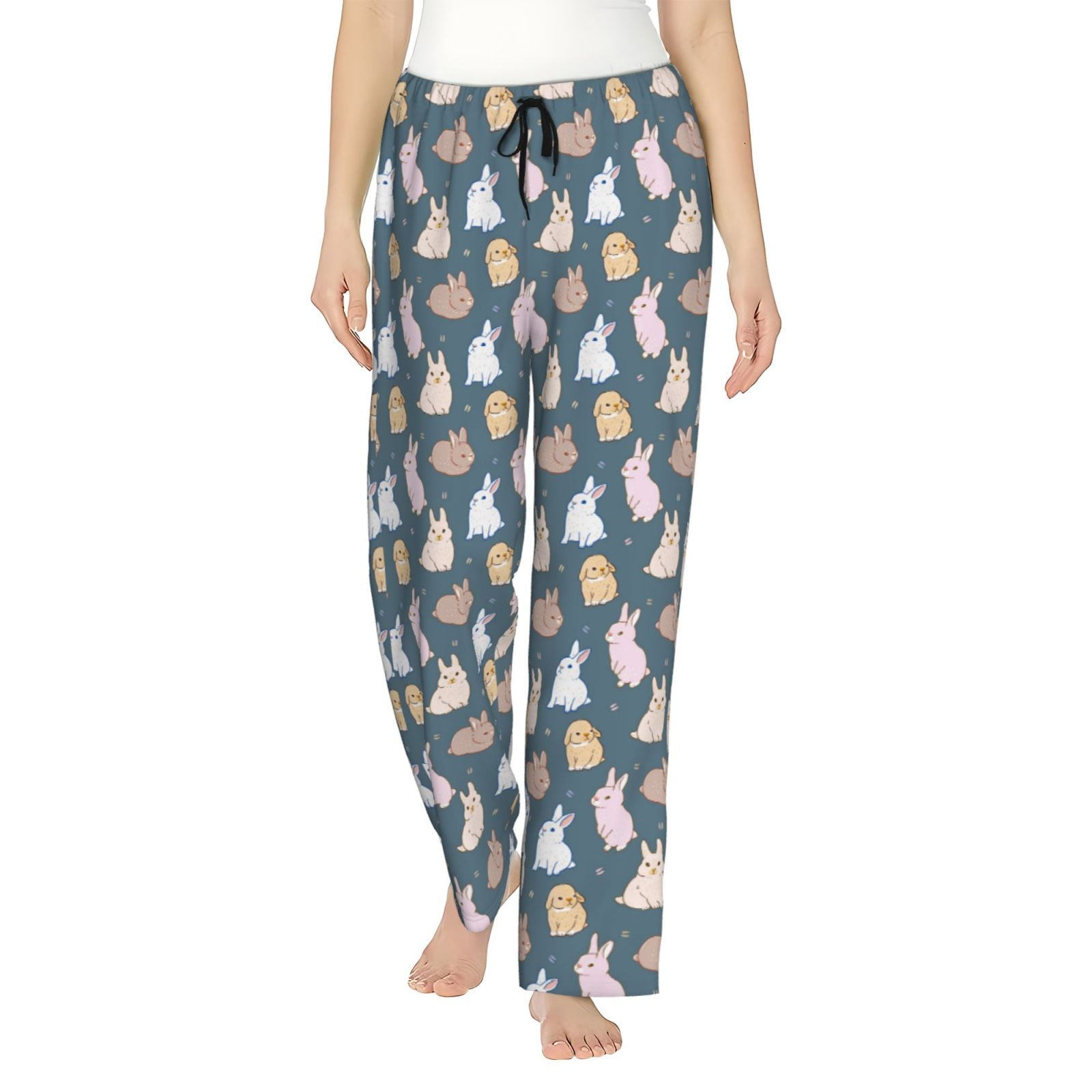Xecao Cute Rabbit Women's Straight Lounge Pajama Pants: The Epitome of ...