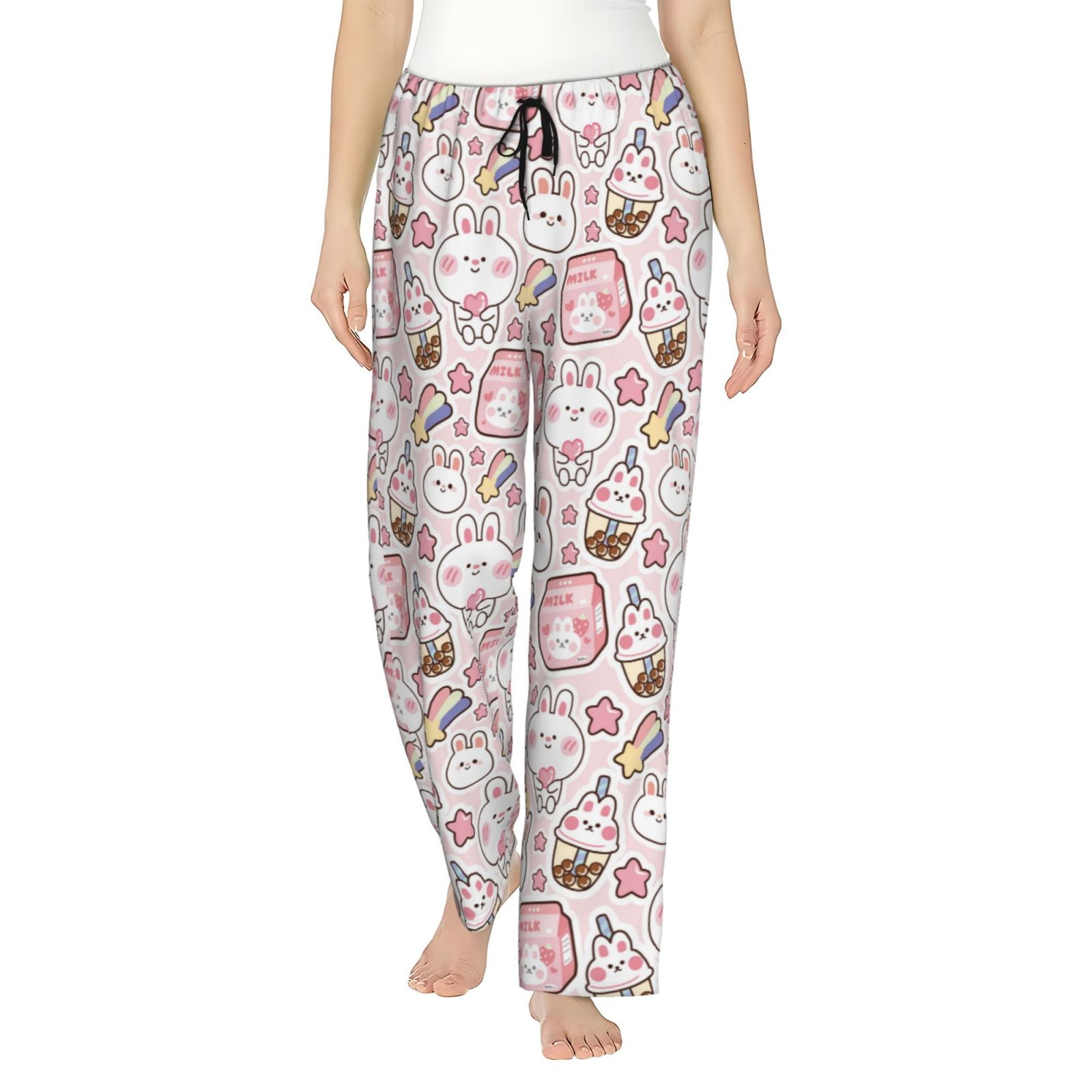 Xecao Cute Rabbit Women's Straight Lounge Pajama Pants: The Epitome of ...