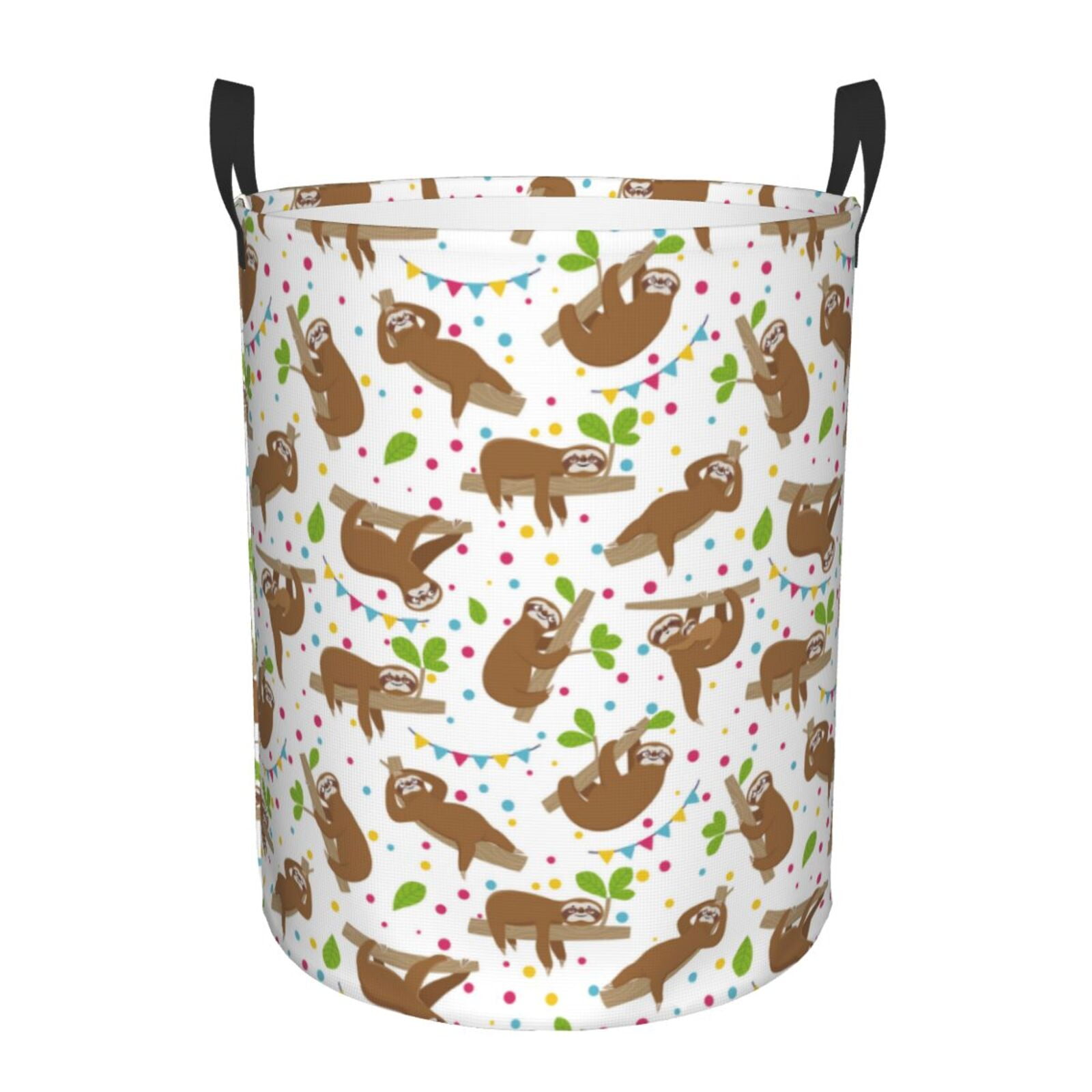 Xecao Cute Sloth Print Laundry Hamper Basket,designed for Blanket ...