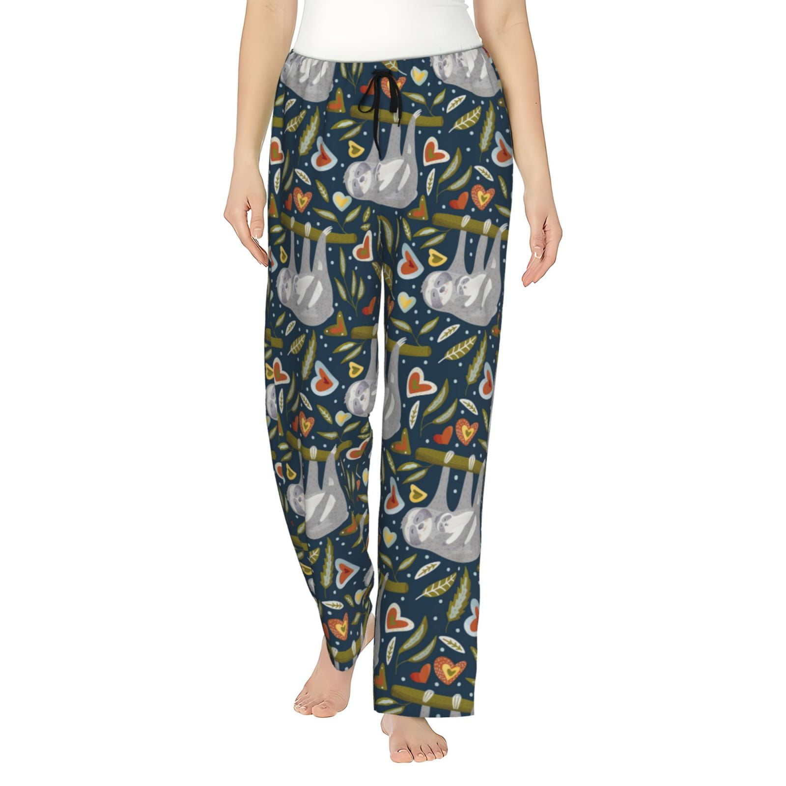 Xecao Cute Sloth Women's Straight Lounge Pajama Pants: The Epitome of ...