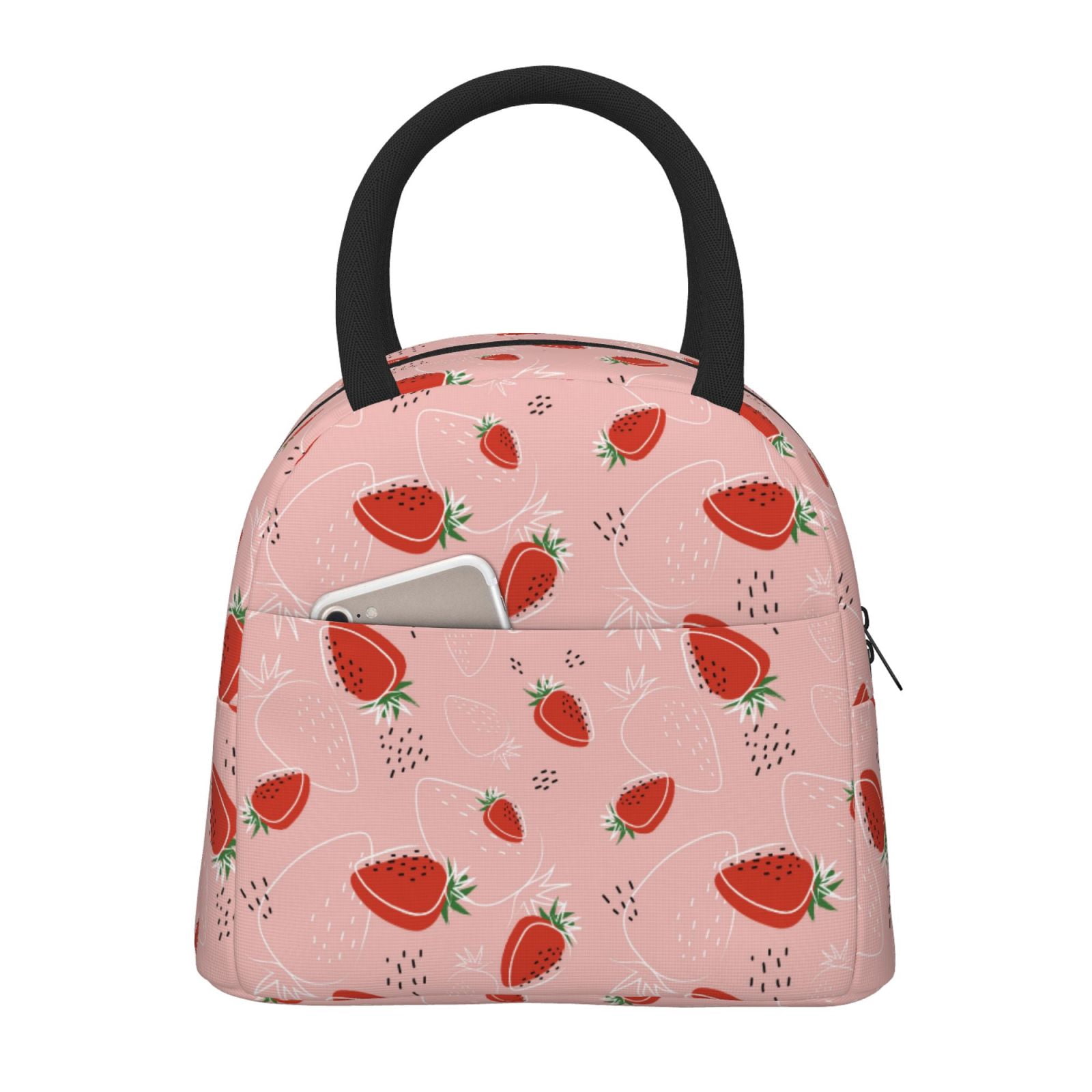Xecao Cute Strawberry C Lunch Bag , an insulated, reusable tote bag ...